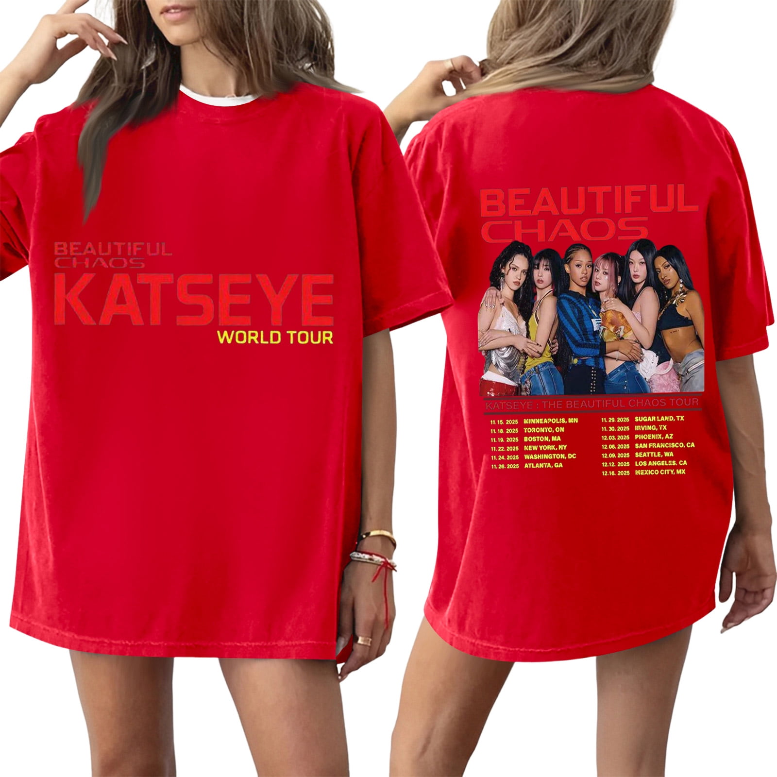 Kat-S+Eye Clothing Plus Size Graphic Tees For Women 552 Red Xl ...