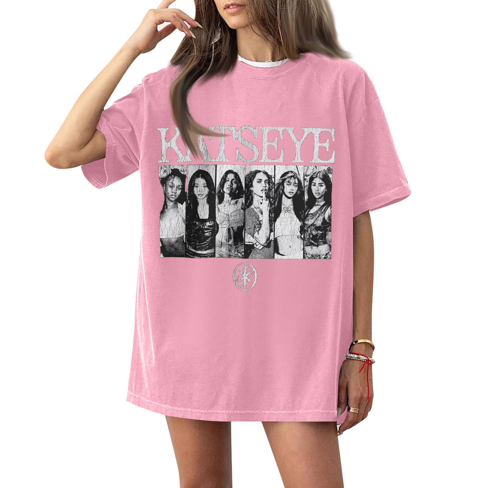 Kat-S+Eye Merch T Shirts For Women 145 Pink L - Walmart.com