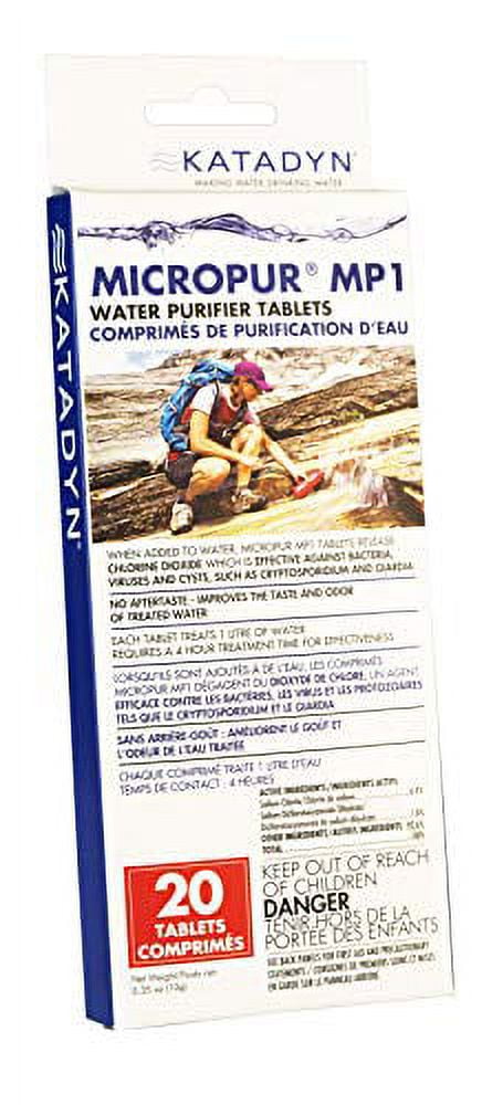 Katadyn Micropur MP1 Purification .. .. Tablets (20 count) .. - Walmart.com