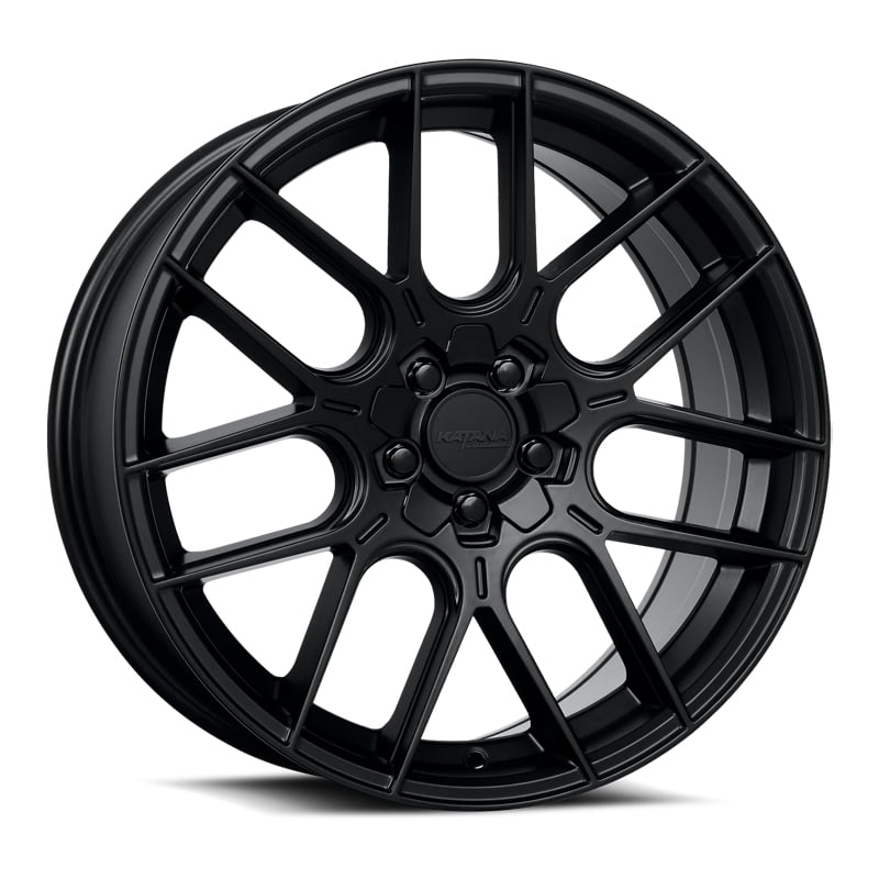 KATANA RACING KR04 18X8 5X100/114.3 +40mm Matte Black Alloy Wheel Rim ...