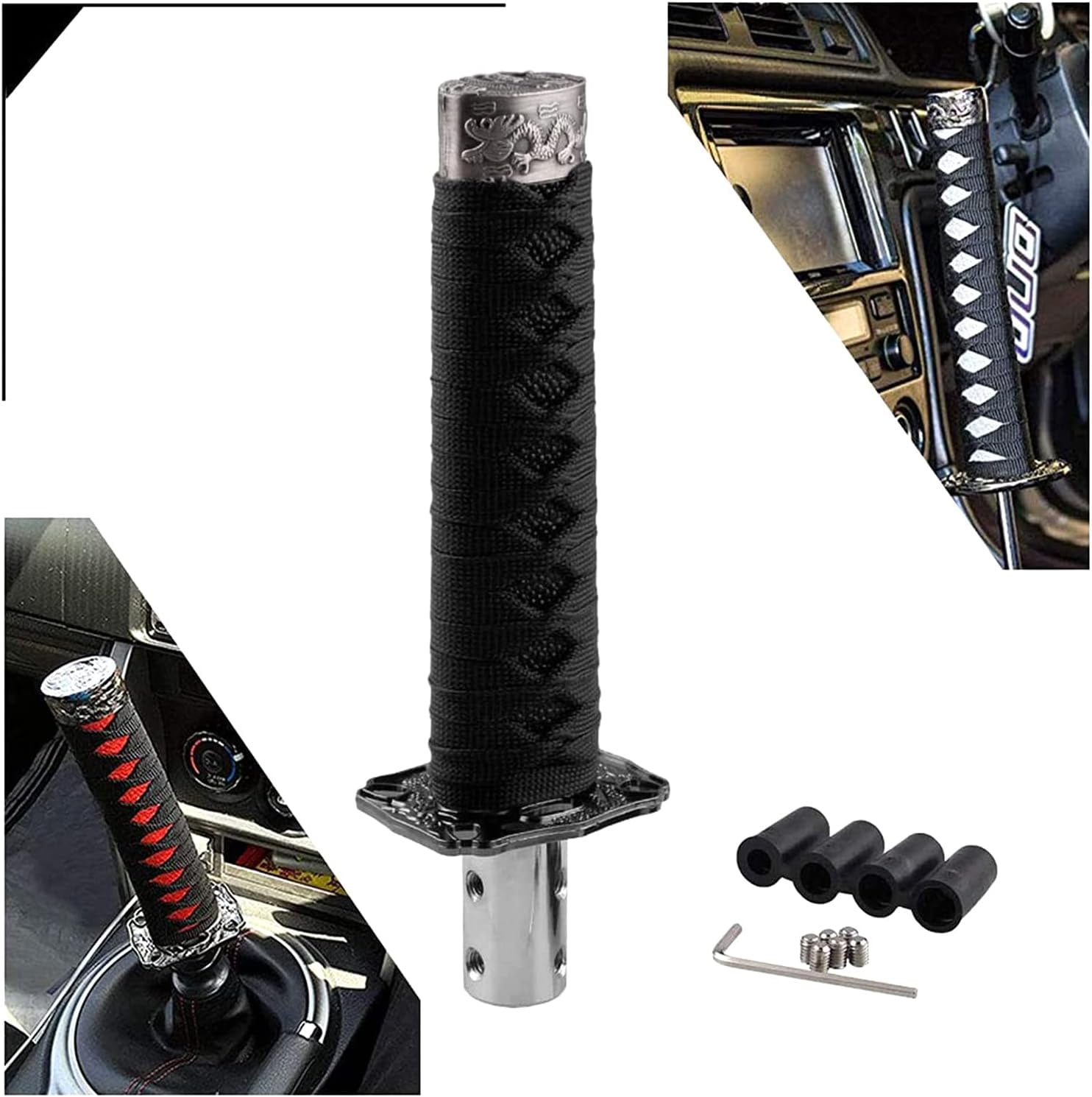 Katana Shift Knob Samurai Sword Gear Shifter with 4 Adapters Universal ...
