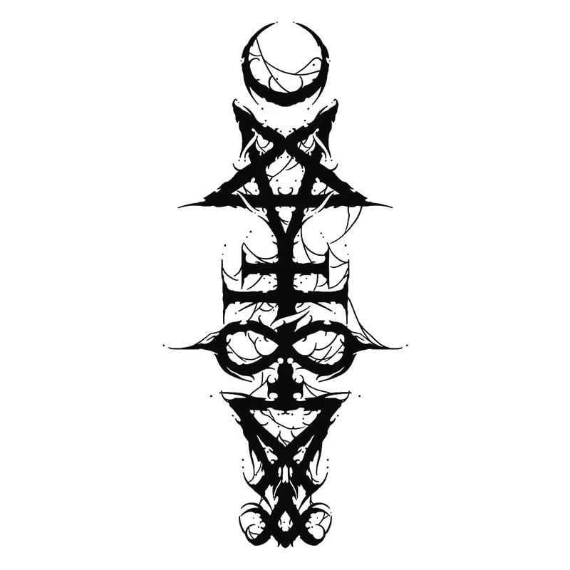 Katana Sword Herbal Juice Tattoo Stickers Men Waterproof Lasting Semi ...