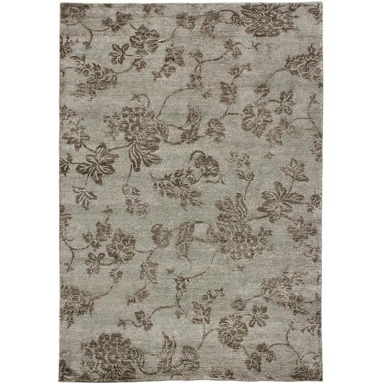 Katari Floral Bamboo Ash Area Rug - 6 x 9 ft. - Walmart.com