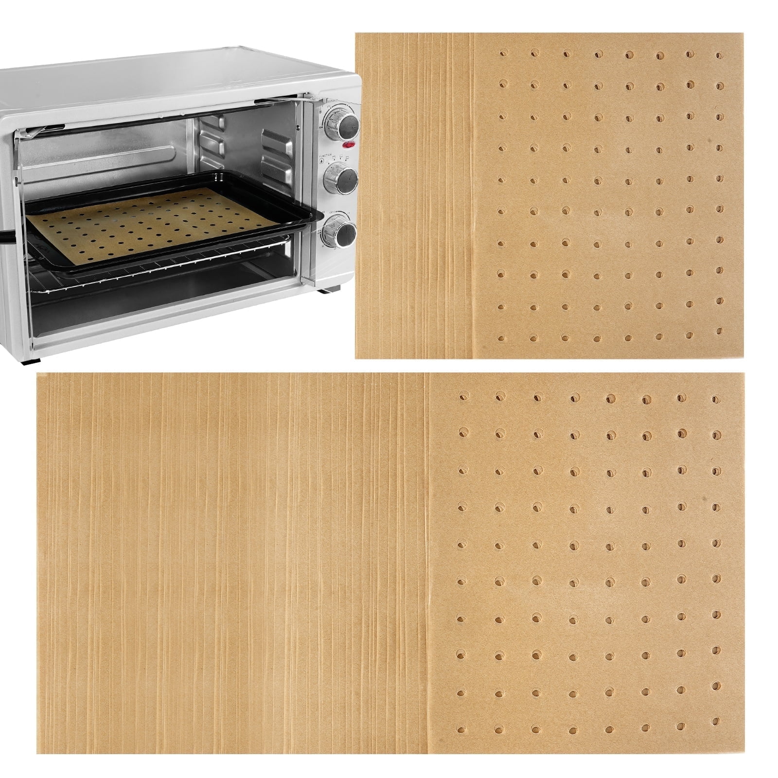 Katbite, Air Fryer Parchment Paper Liners, 9x11" perforated, 180-pack ...