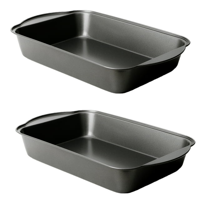 Katbite Kitchen Nonstick 2pcs Baking Pans, Deep Cake Pans for Bread ...