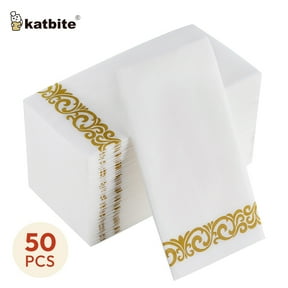 Singular Premium Disposable Hand Towels, Monogrammed Silver B, Linen ...