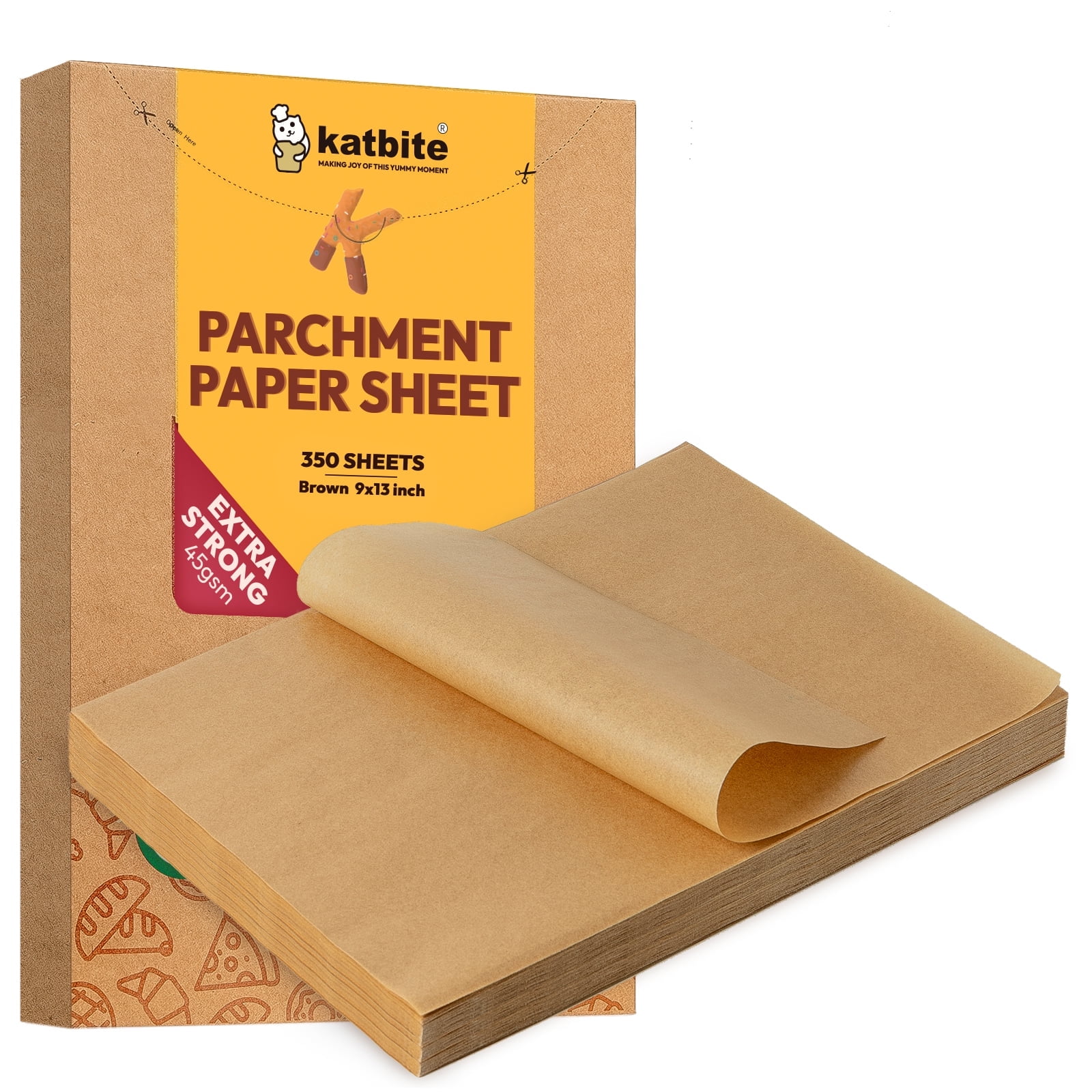 Katbite Parchment Paper Sheets 9x13 inches 350 Pcs Heavy Duty ...