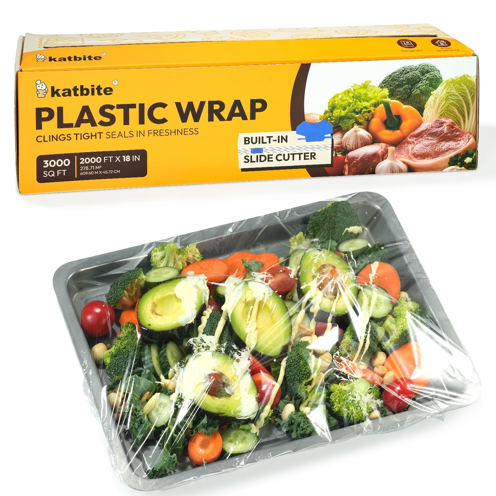 Katbite Plastic Wrap - Kitchen wraps for ecommerce - Walmart Business ...