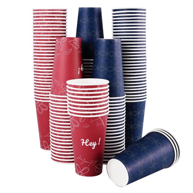 Disposable Paper Cups Biodegradable and Eco-Friendly 16 oz 60 Count ...