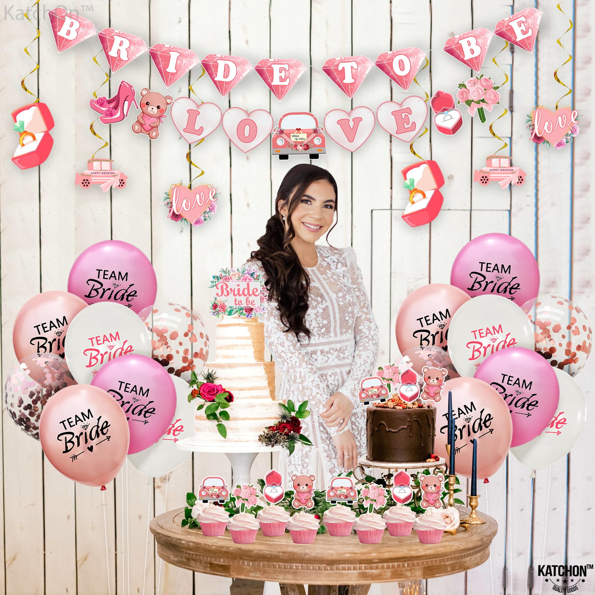 KatchOn, Bachelorette Party AJH3 Decorations Set - Pack of 43 | To Be ...