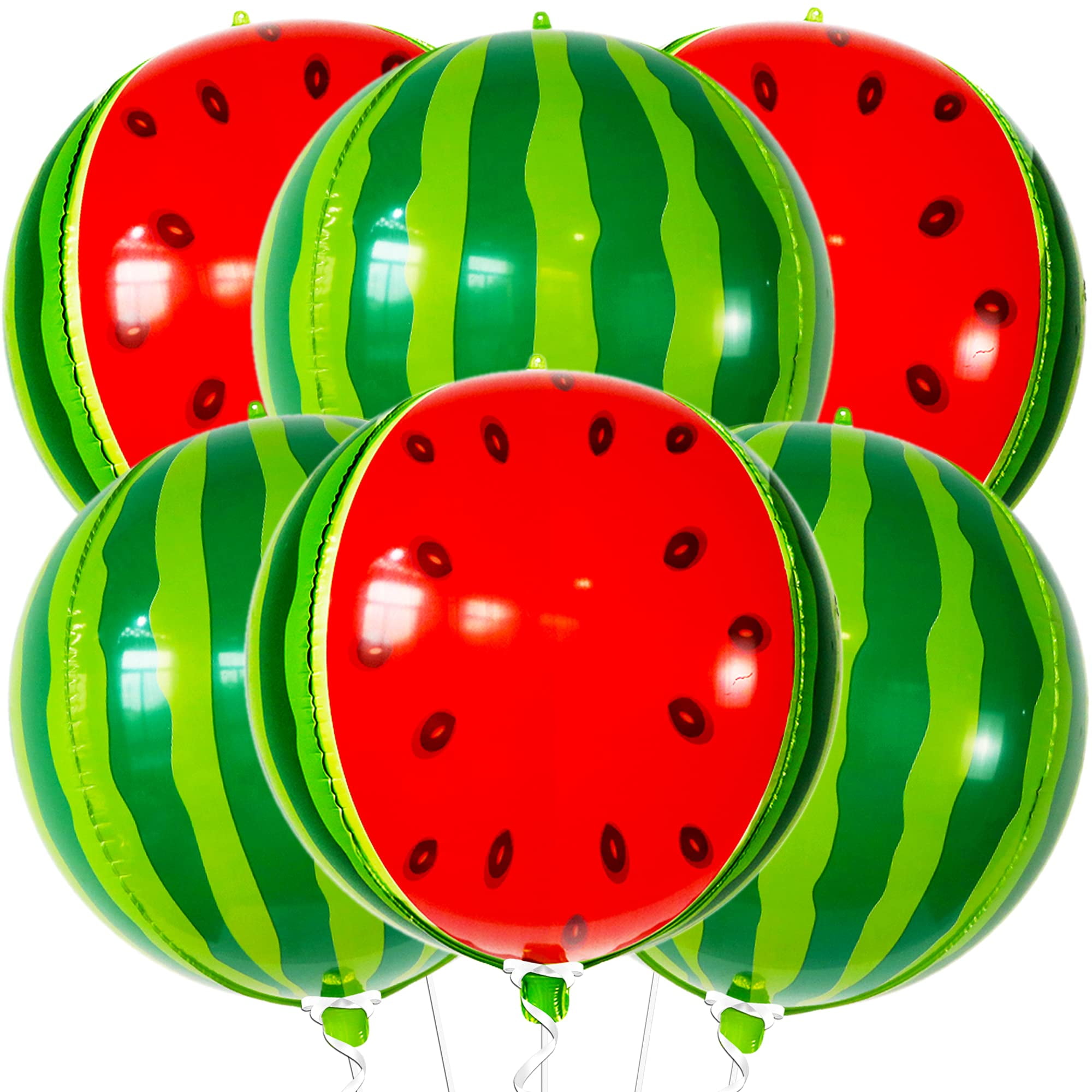 KatchOn, Big Watermelon PriNst Balloons - 22 Inch, Pack of 6 | Summer ...