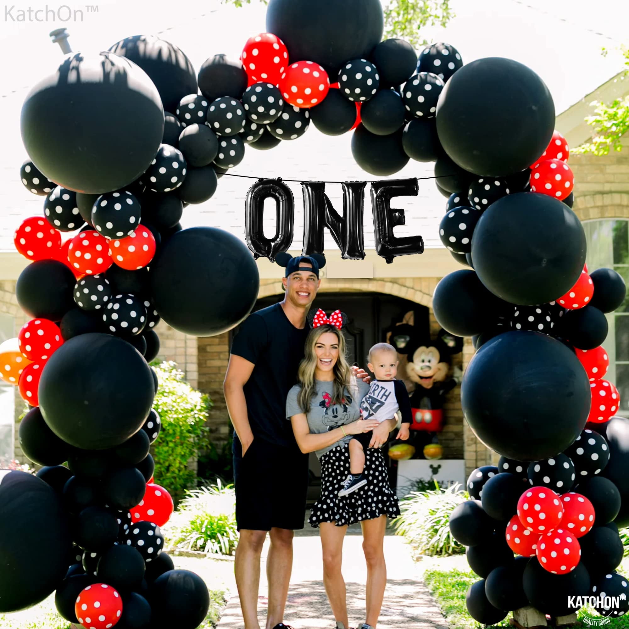 KatchOn, Black One AJH3 Balloon for First Birthday - 16 Birthday ...