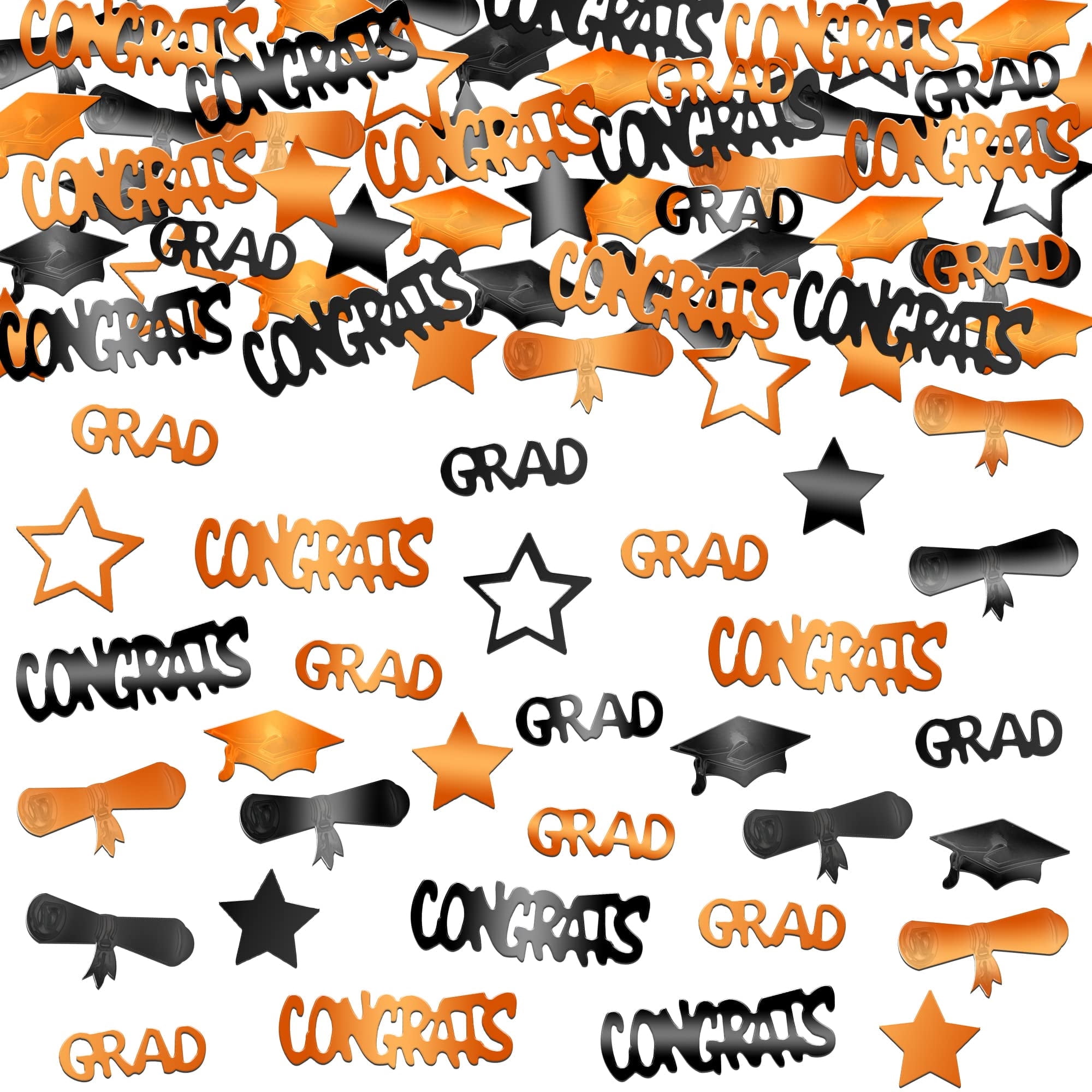 KatchOn, Congrats Grad Graduation Confetti 2026 - Pack of 1000 | Orange ...