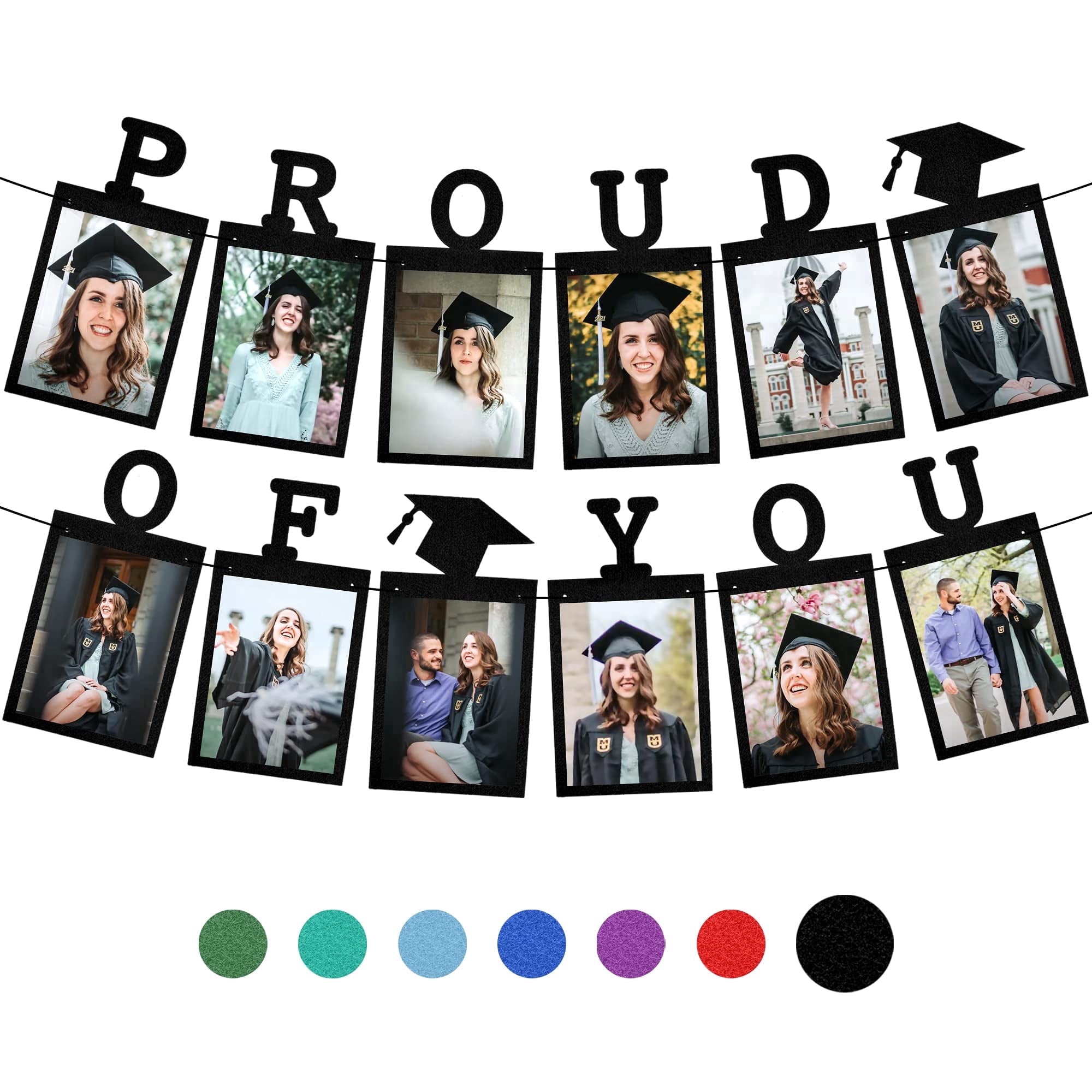 KatchOn, Felt Graduation Photo Banner - Large, Grad Picture Banners ...