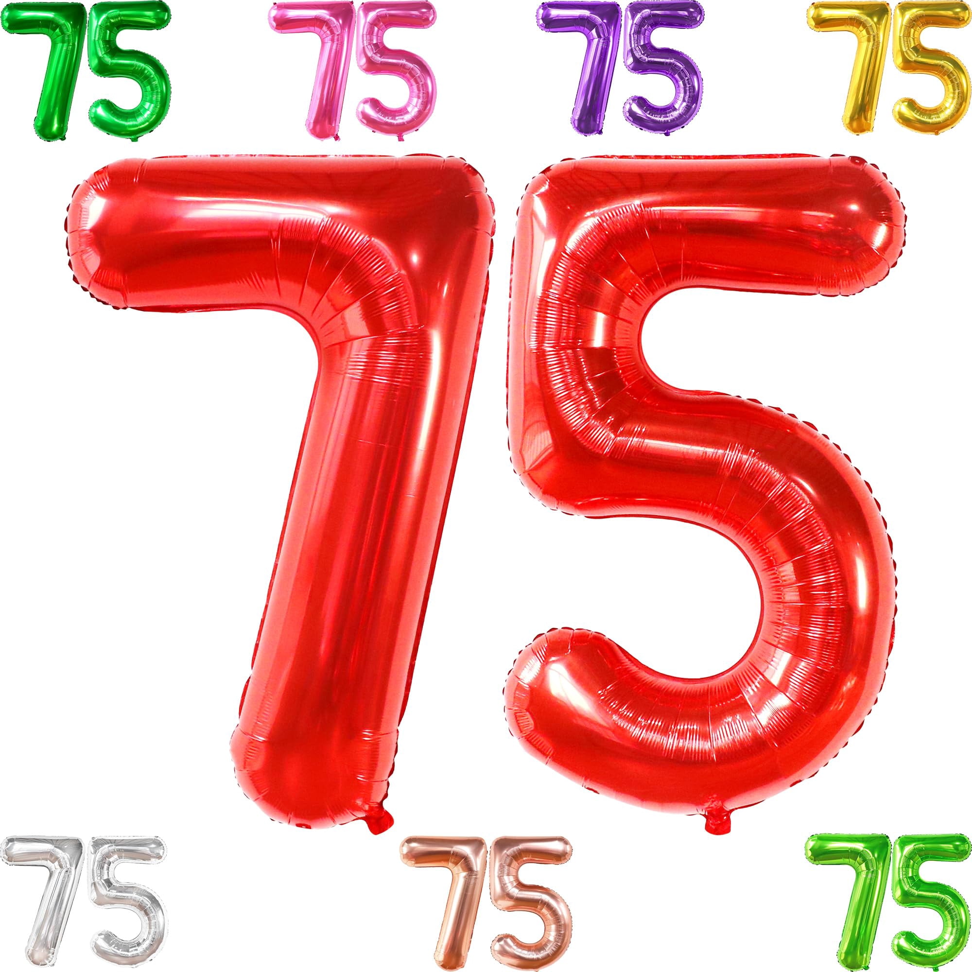 KatchOn, Giant RedEGSC Balloon Numbers - 40 Inch | Red Birthday ...