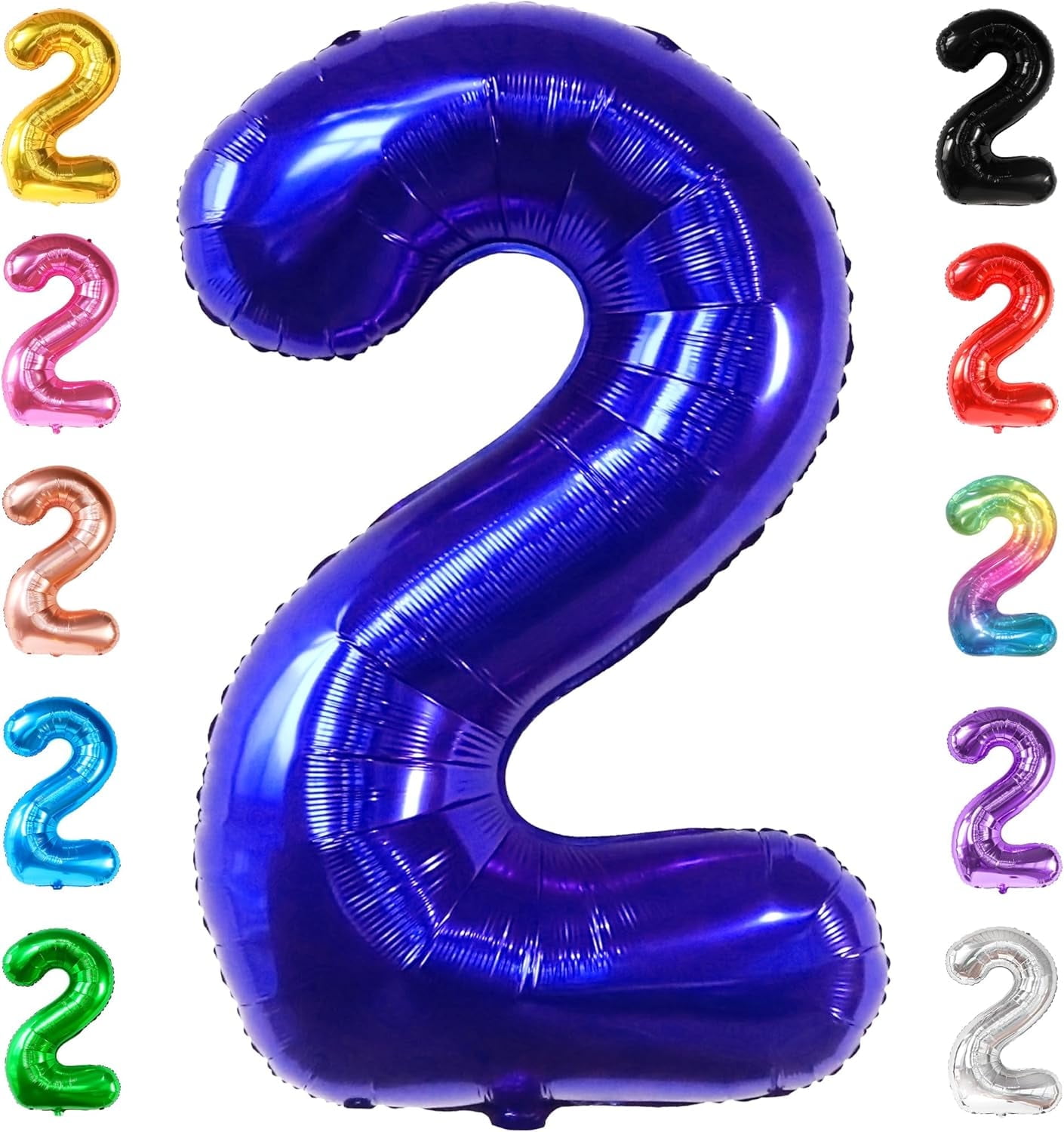 KatchOn, Giant, Royal Blue 2 Balloon - 40 Inch | Royal Blue Number ...