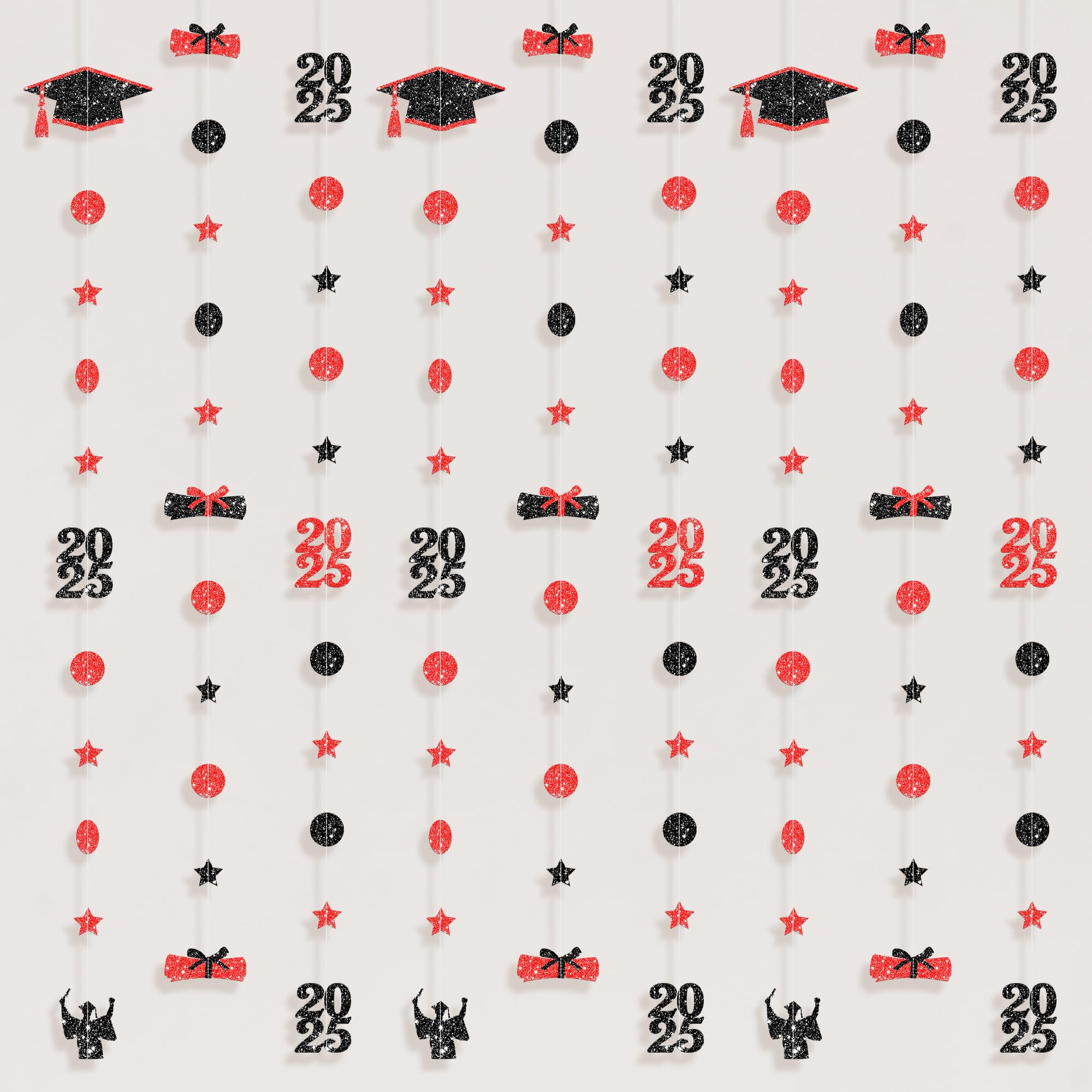 KatchOn, Glitter GraduationTRDN Cap Garland - No DIY, 9 String, 6.5 ...