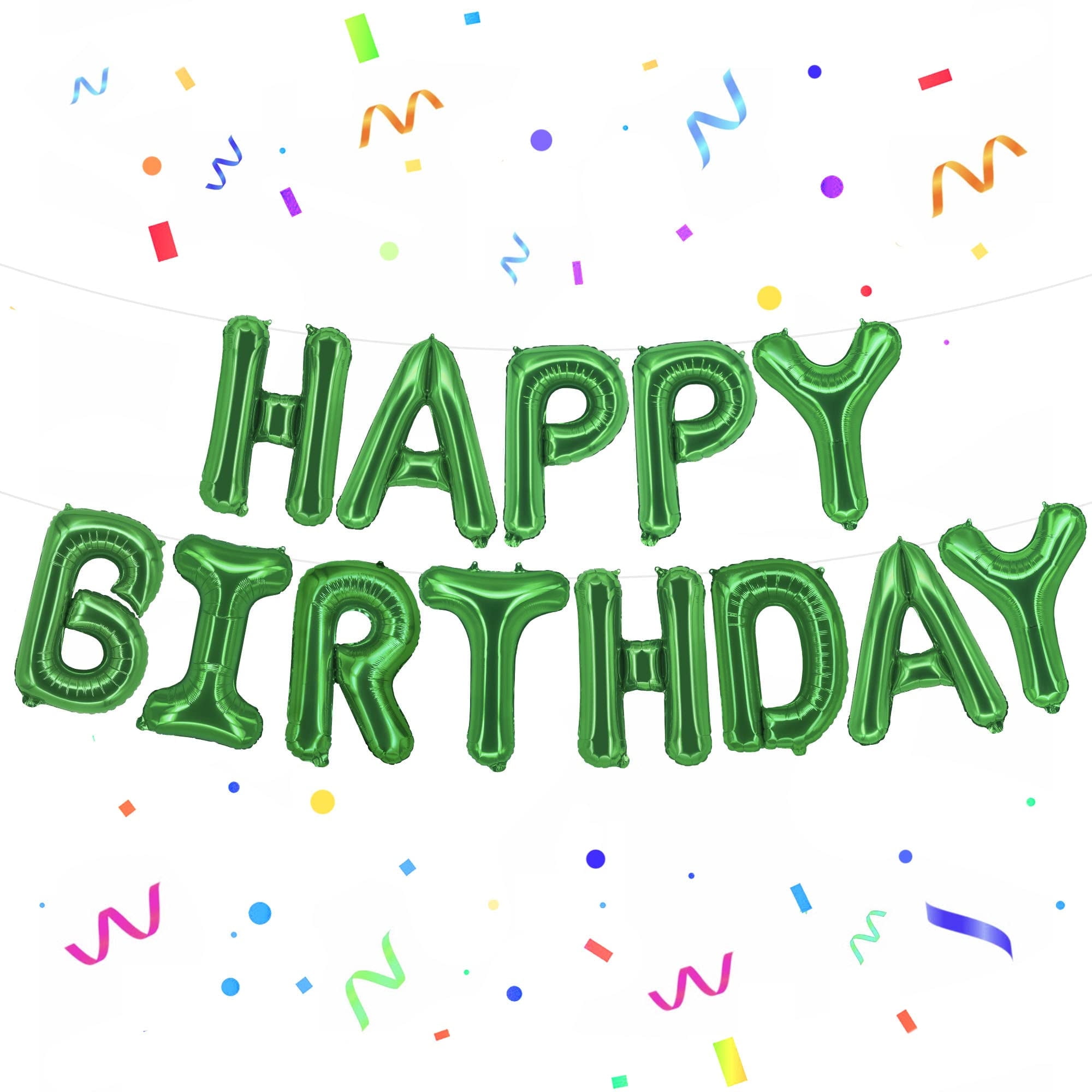 KatchOn, Green Happy Birthday Balloons - 16 Inch | Green Happy Birthday ...