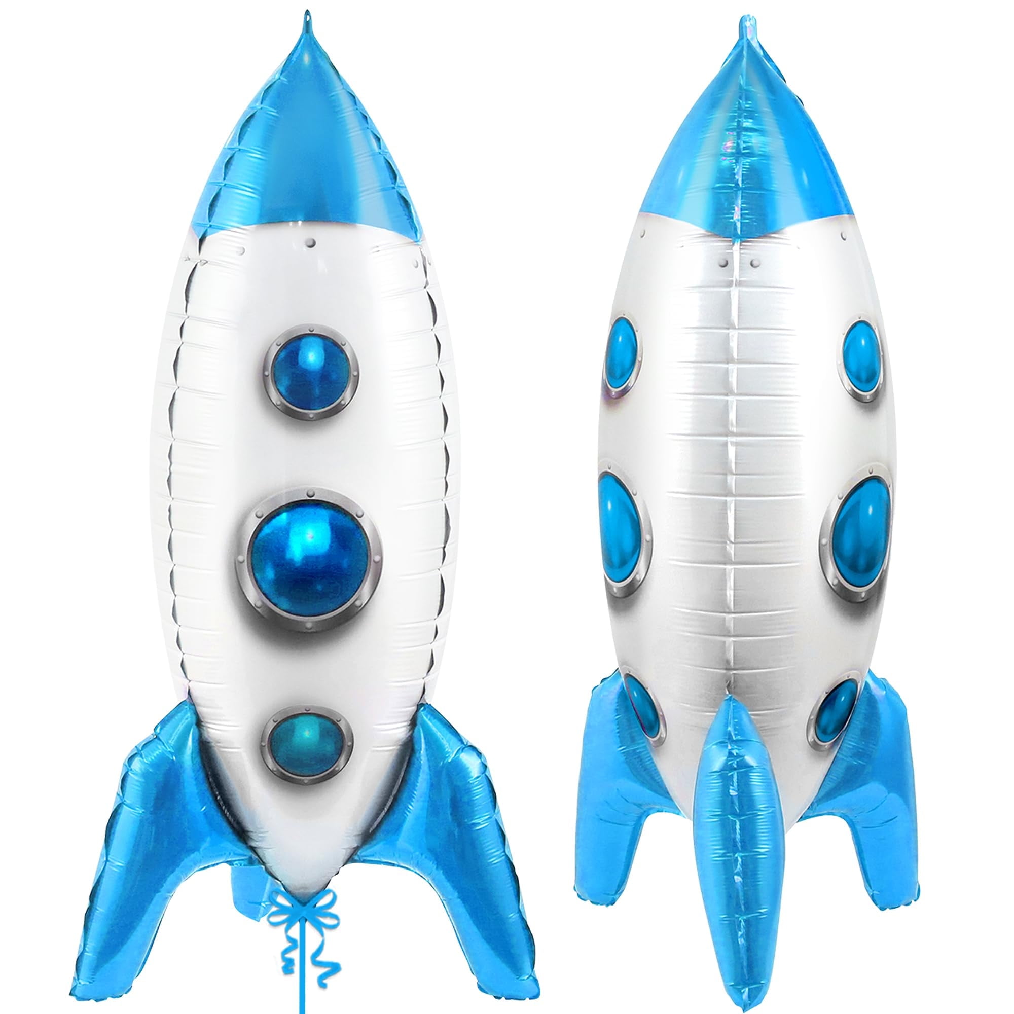 KatchOn, Huge Blue Rocket Balloons for Kids - 33 Inch, Pack of 1 ...