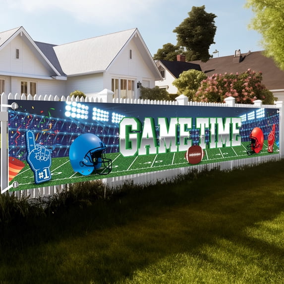 KatchOn, Large Football Yard Banner - 120x20 Inch | Football Stadium ...