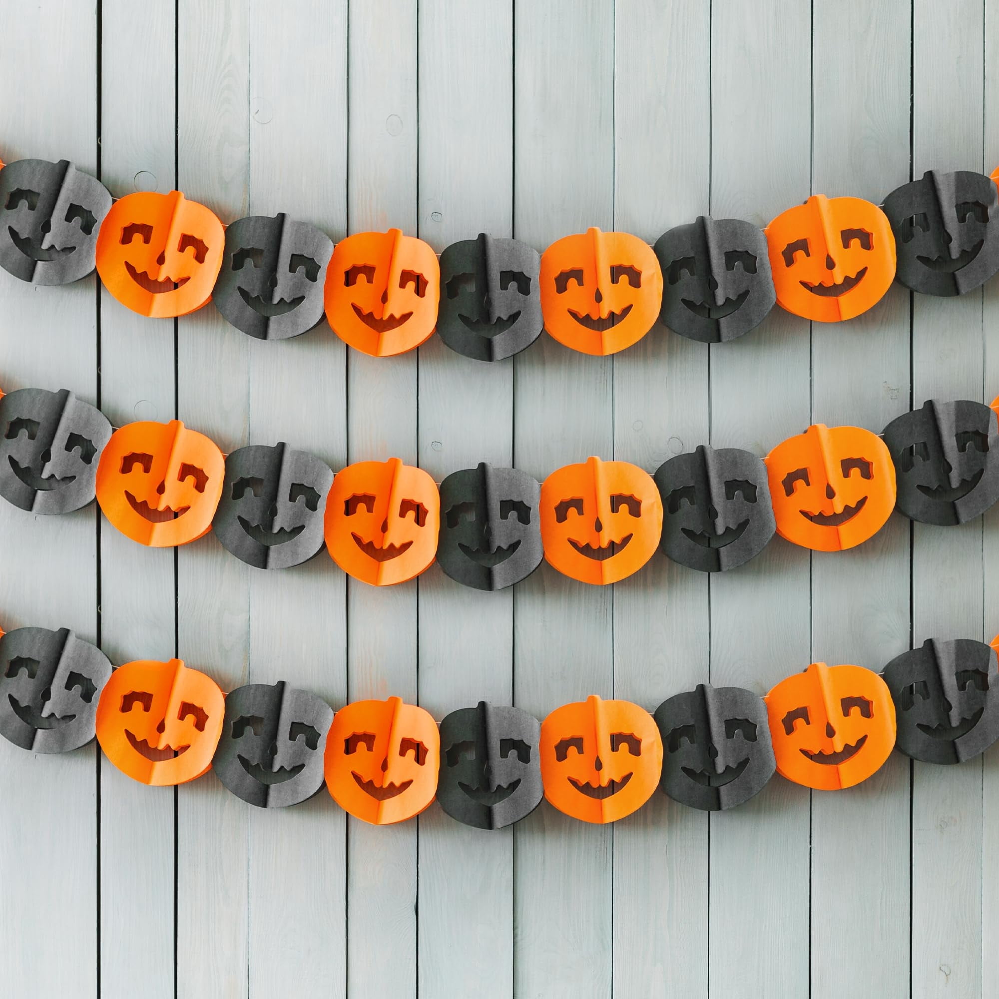 KatchOn, Long Pumpkin Halloween Garland - 10 Feet, 3 Strings, No DIY ...