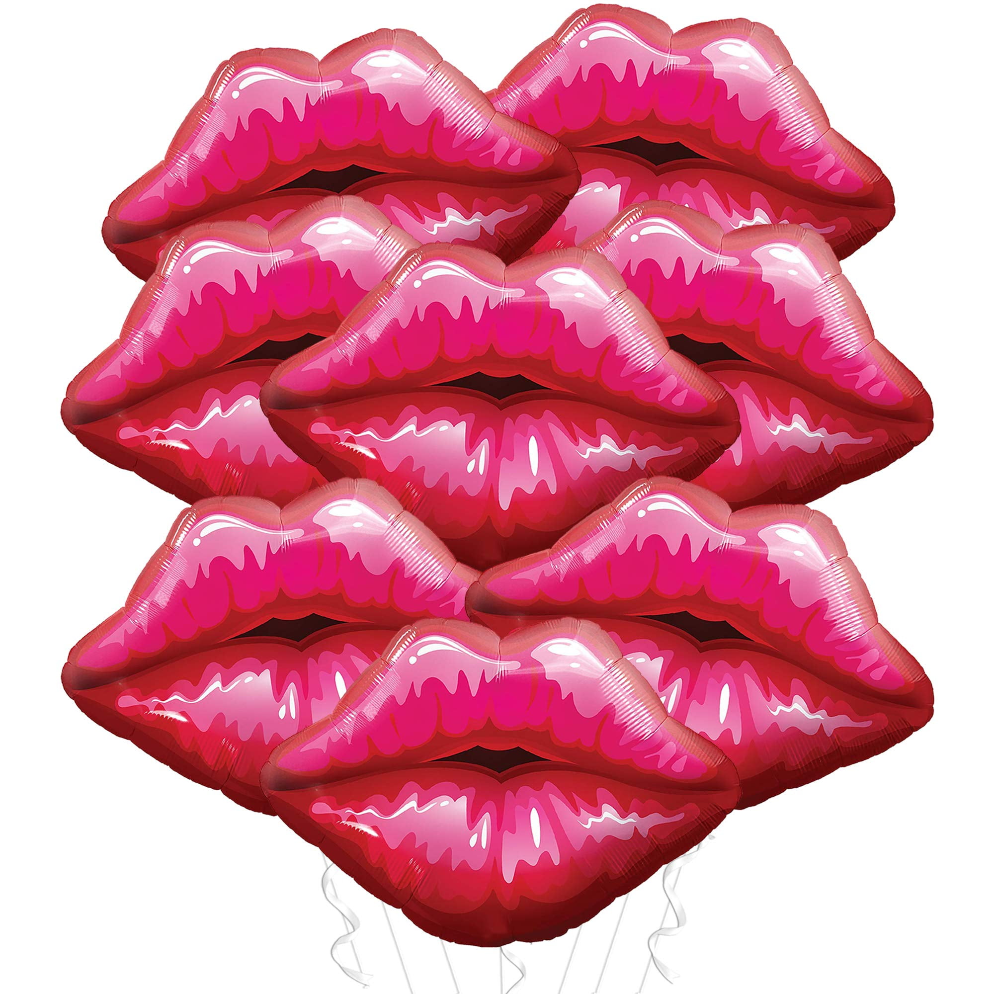 KatchOn, Red Lip Balloons Decorations - 30 H2FSDInch, Pack Kiss ...