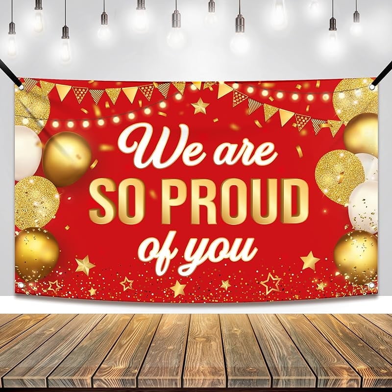 KatchOn, Red We Are So Proud of You Banner - XtraLarge, 72x44 Inch ...