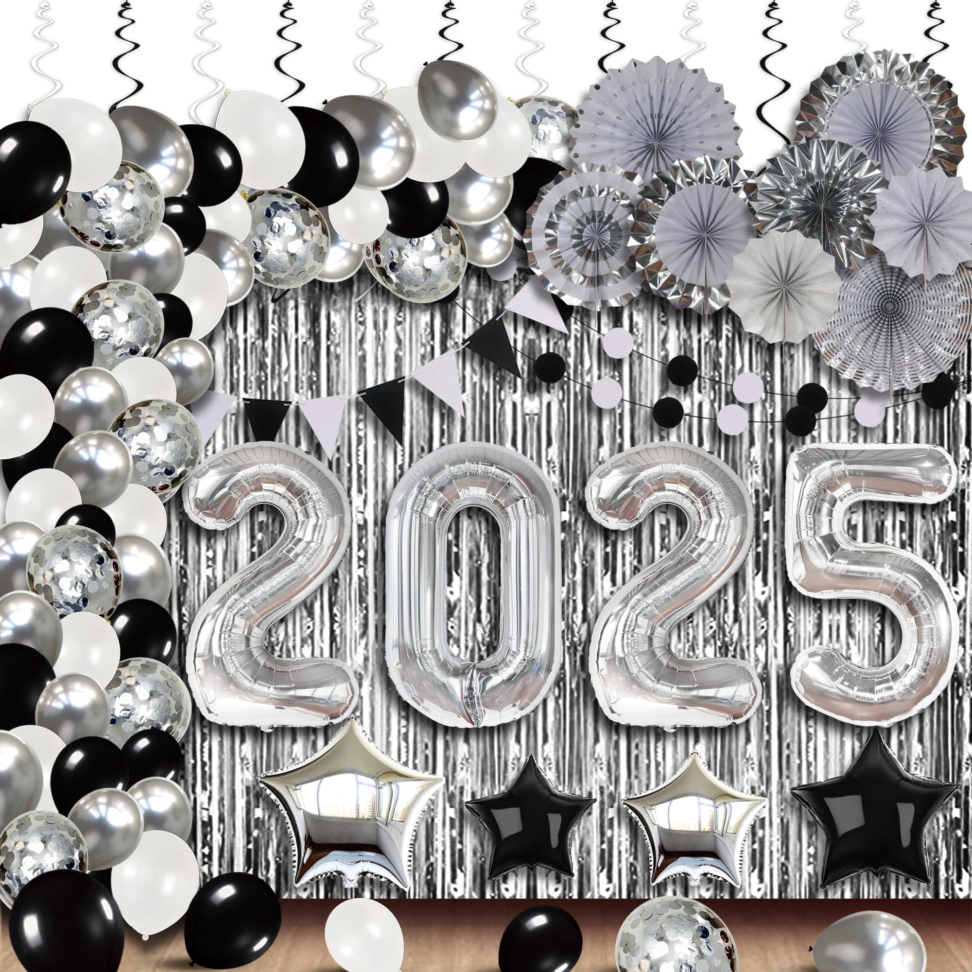 KatchOn, Silver andEGSC Black Graduation decorations 2025 - Huge Pack ...