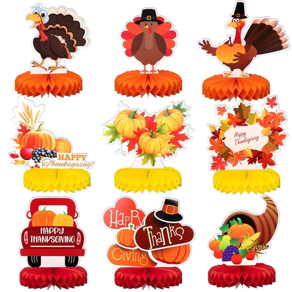 KatchOn, Thanksgiving Centerpieces For Tables - Pack of 9 ...