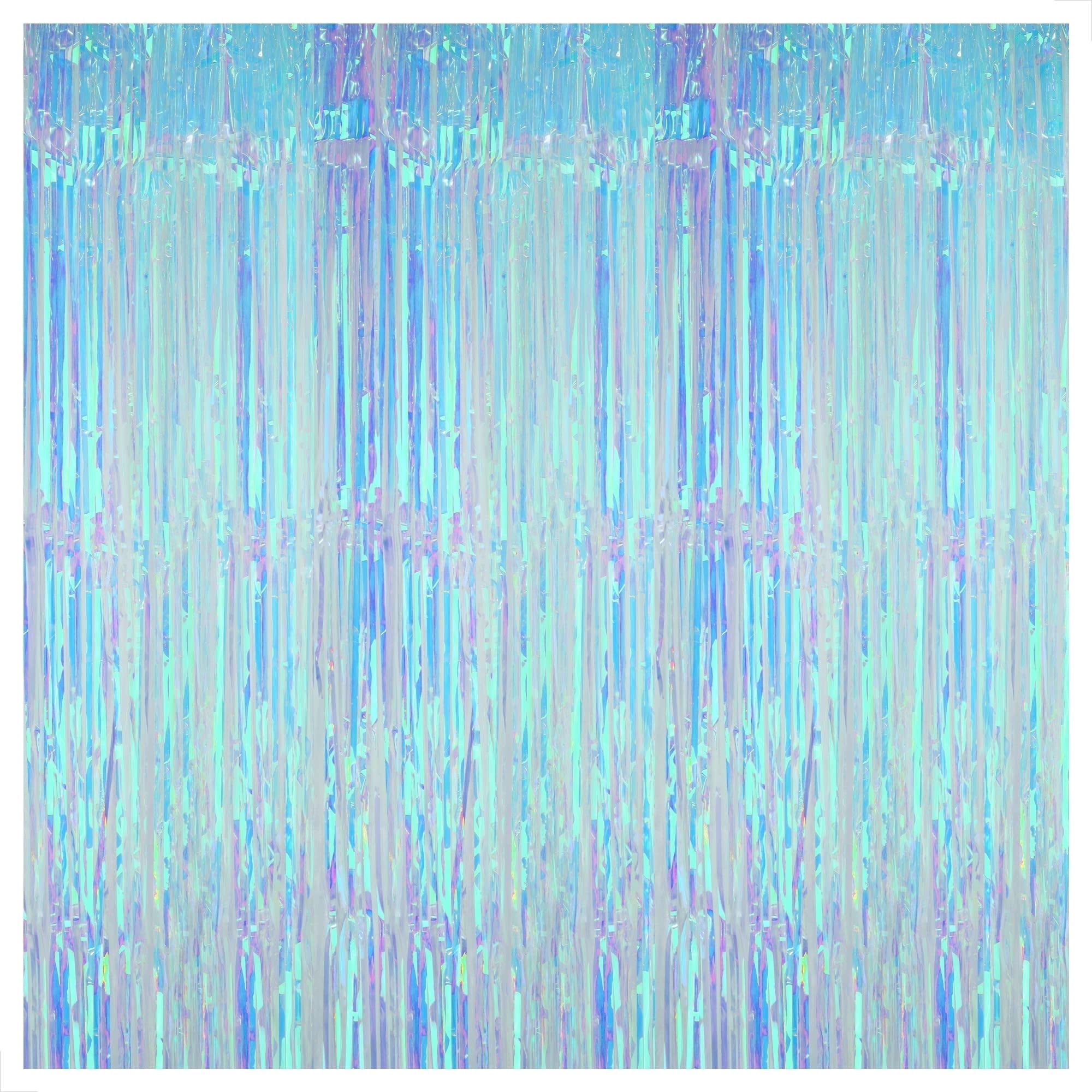 KatchOn, XtraLarge Blue Iridescent Streamers - 3.2x8 Feet, Blue Fringe ...