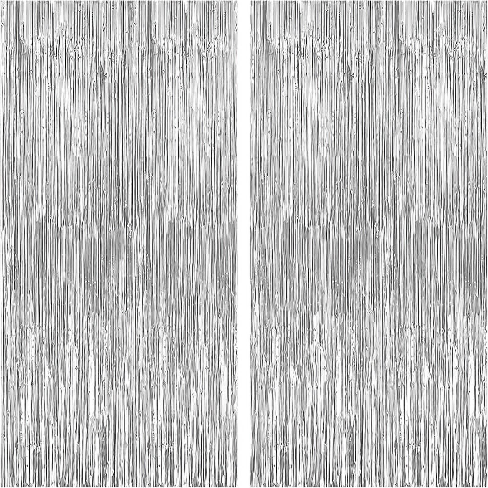 KatchOn XtraLarge Foil Black Streamers - 3.2x8 Feet, Pack of 2 | Black ...