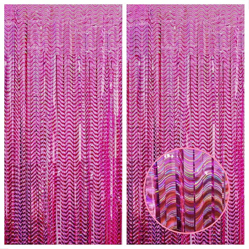 KatchOn XtraLarge Foil Black Streamers - 3.2x8 Feet, Pack of 2 | Black ...