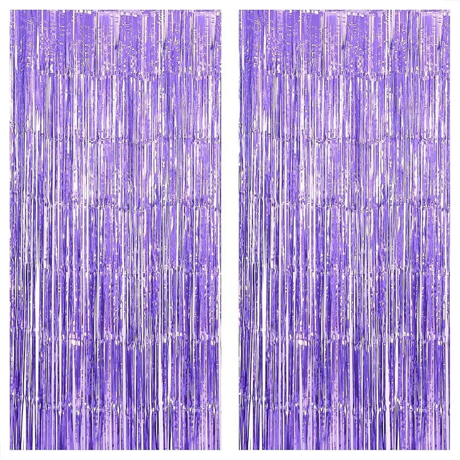 KatchOn XtraLarge Foil Black Streamers - 3.2x8 Feet, Pack of 2 | Black ...