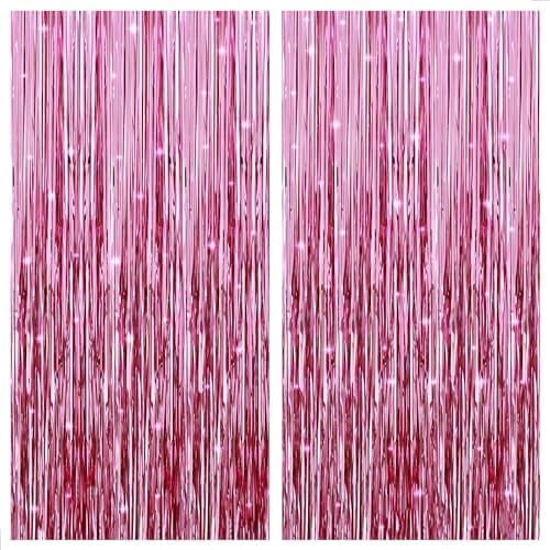 KatchOn XtraLarge Foil Black Streamers - 3.2x8 Feet, Pack of 2 | Black ...