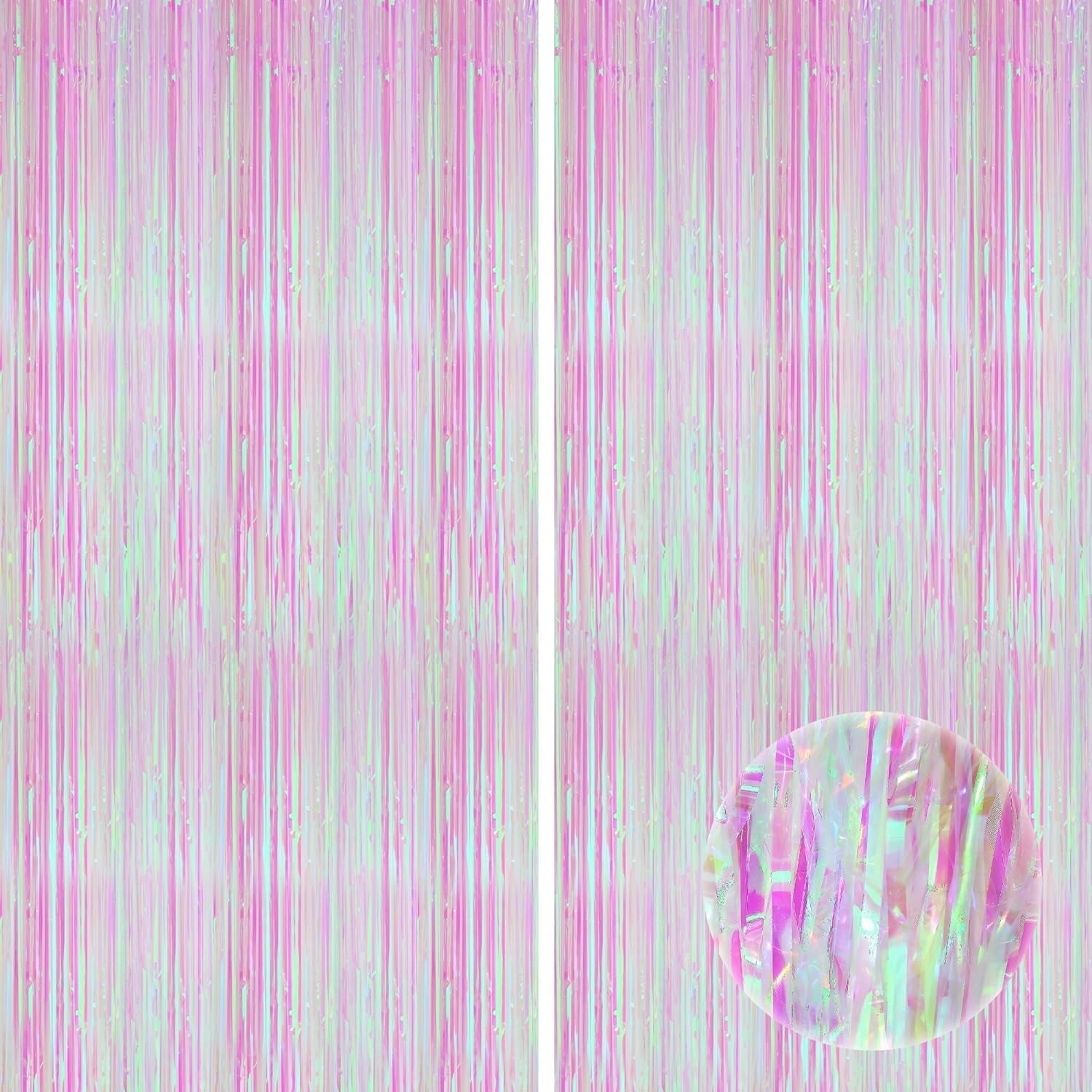 KatchOn, XtraLarge Foil Iridescent Backdrop Curtain - 3.2x8 Feet, Pack ...