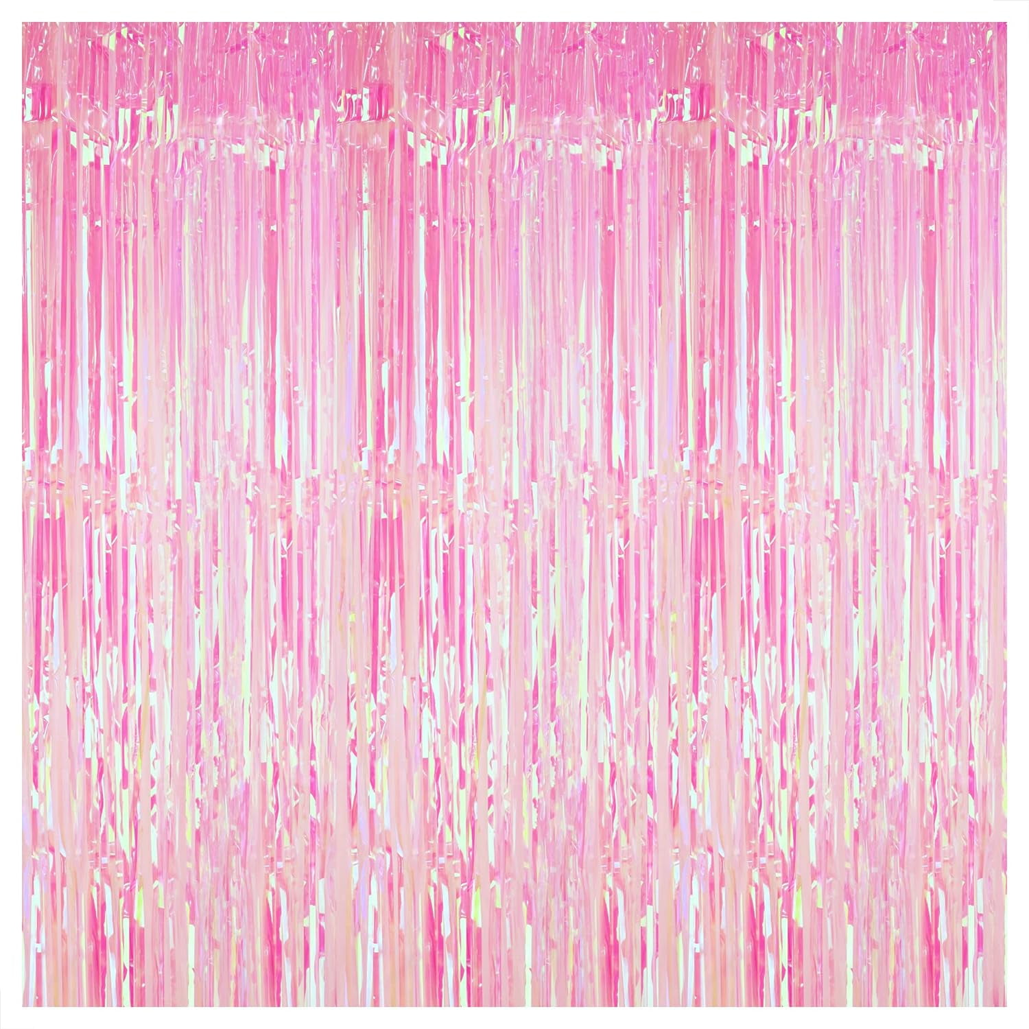 KatchOn, XtraLarge Iridescent Pink Backdrop Curtain - 3.2x8 Feet | Pink ...