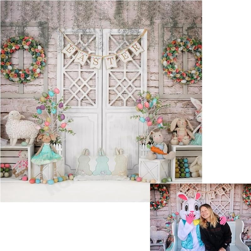 Kate 7x5ft Spring Happy Easter Day Photography Backdrops Colorful Eggs ...