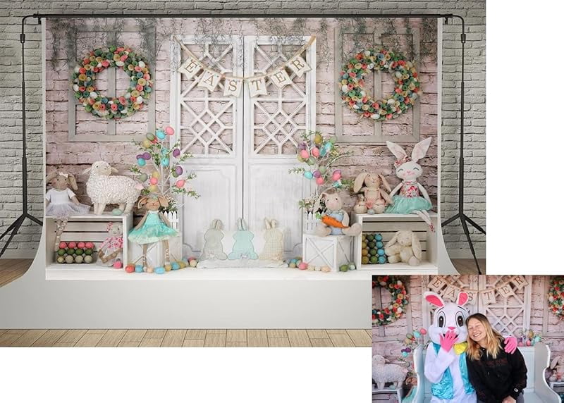 Kate 7x5ft Spring Happy Easter Day Photography Backdrops Colorful Eggs ...
