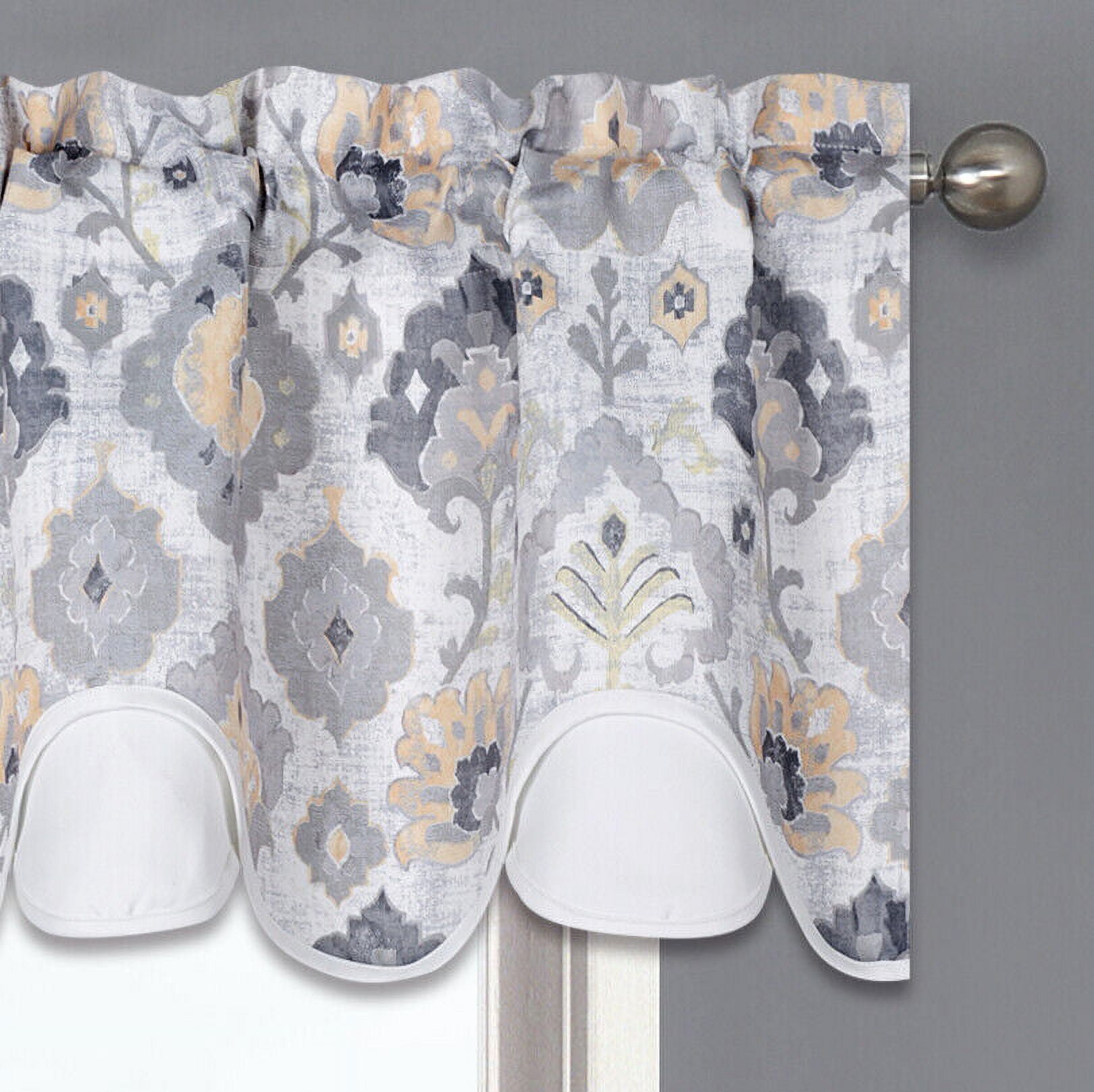 Kate Aurora Contemporary Influencer Water Color Damask Medallion Rod ...