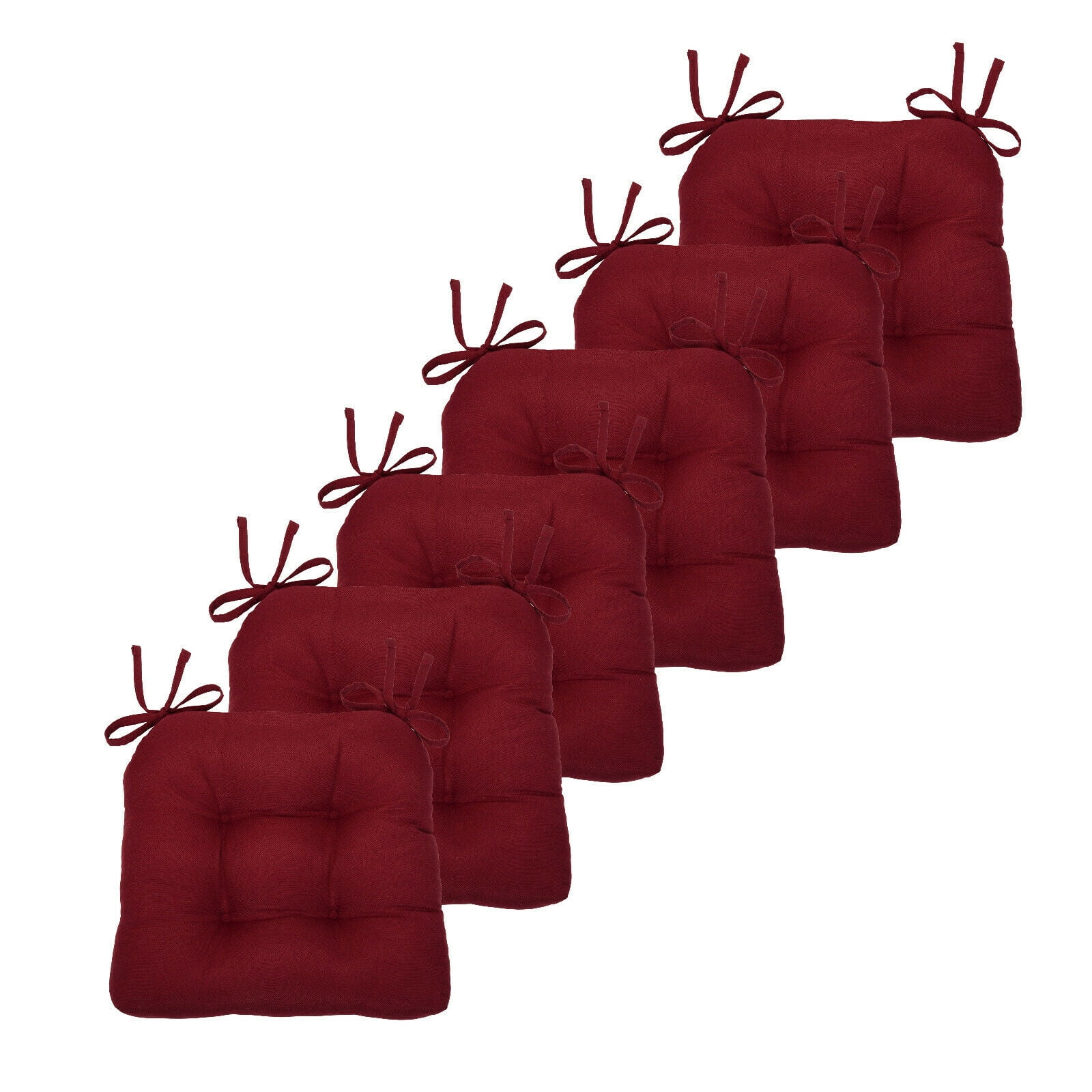 Kate Aurora Rustic Kitchen Pads - Solid Colored Dining Room Chair ...