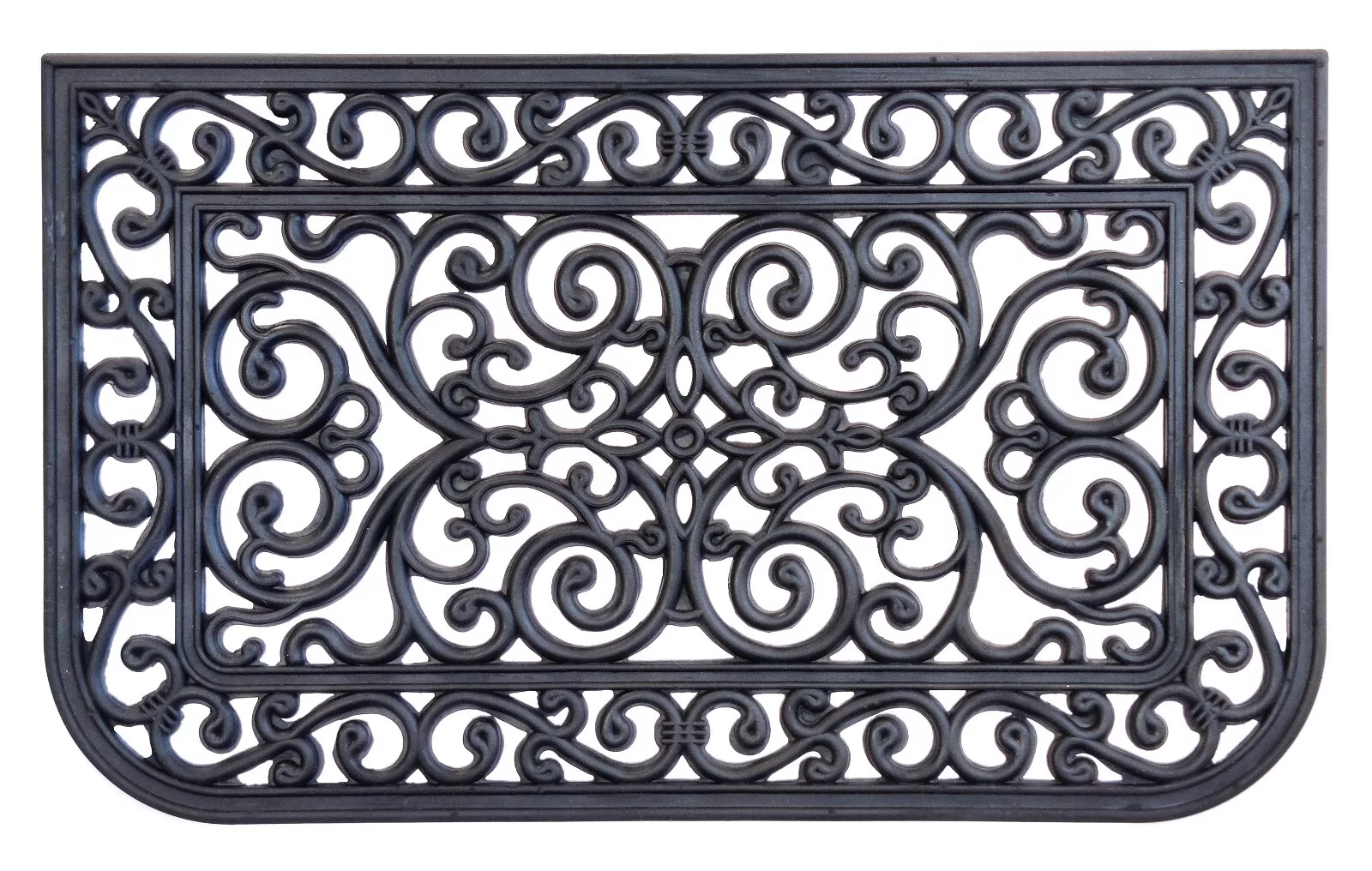 Kate Aurora Lattice Tuscany Wrought Iron Designed Non Skid Rubber ...