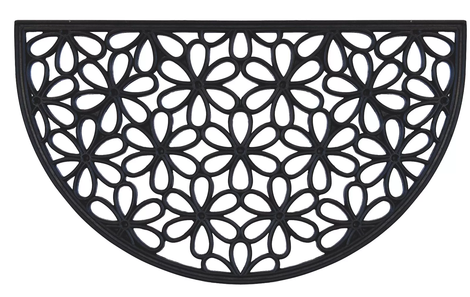 Kate Aurora Mountain Daisies Half Circle Rubber Outdoor All Season ...