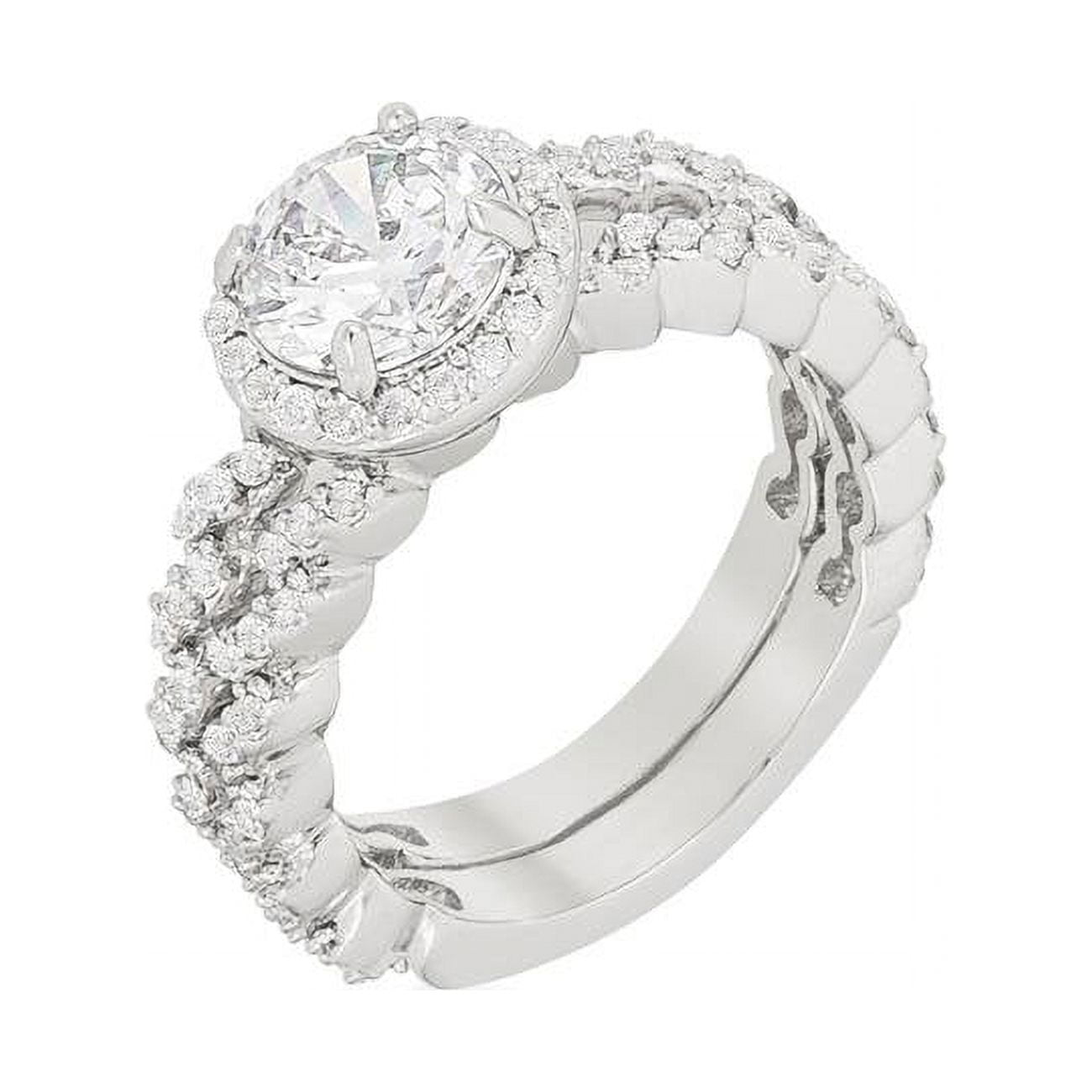 Kate Bissett R08370R-C01-06 Zig Zag Wedding Set - Size 6 - Walmart.com