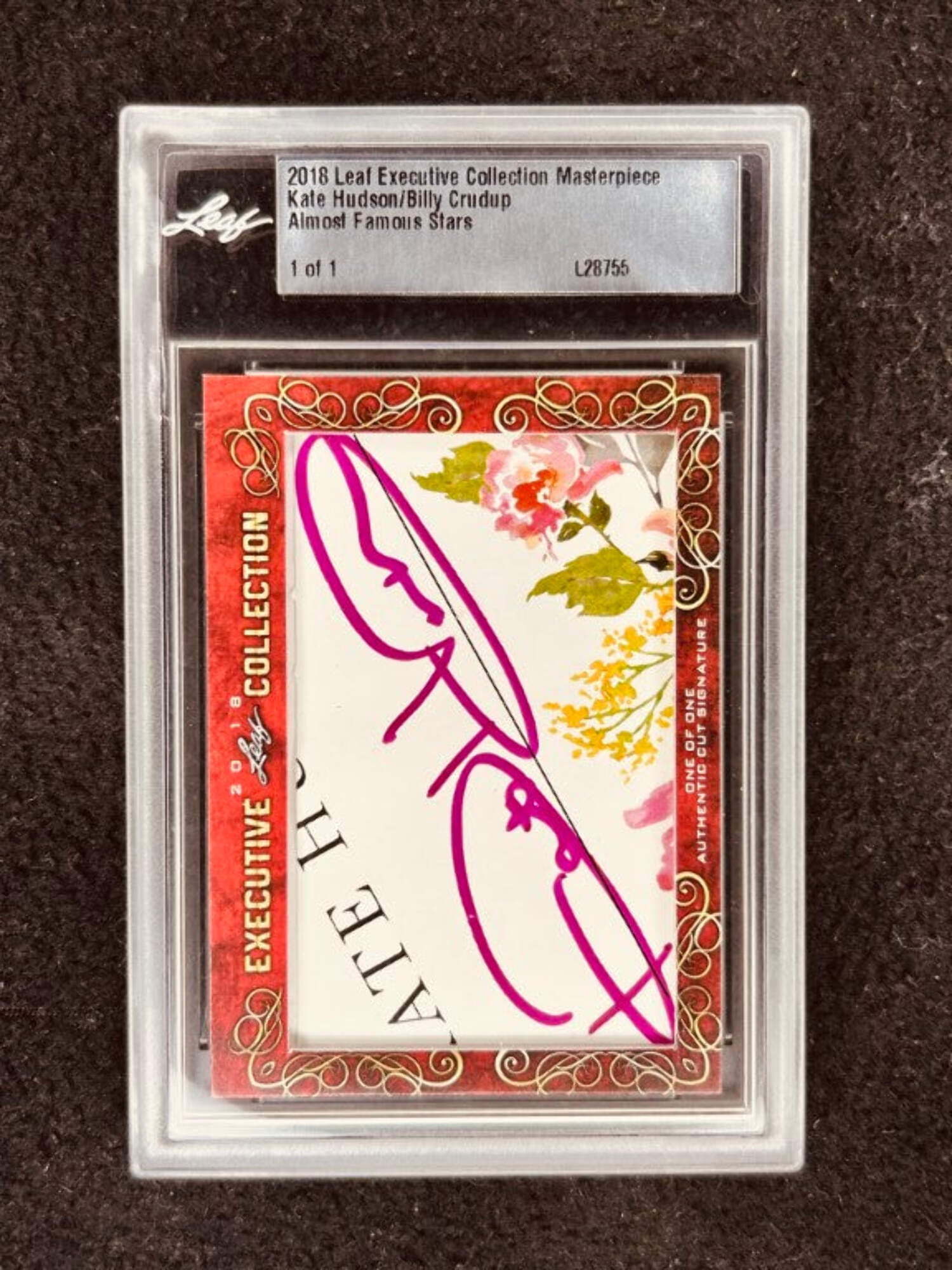 Kate Hudson and Billy Crudup 2018 Leaf Masterpiece Cut Signature ...