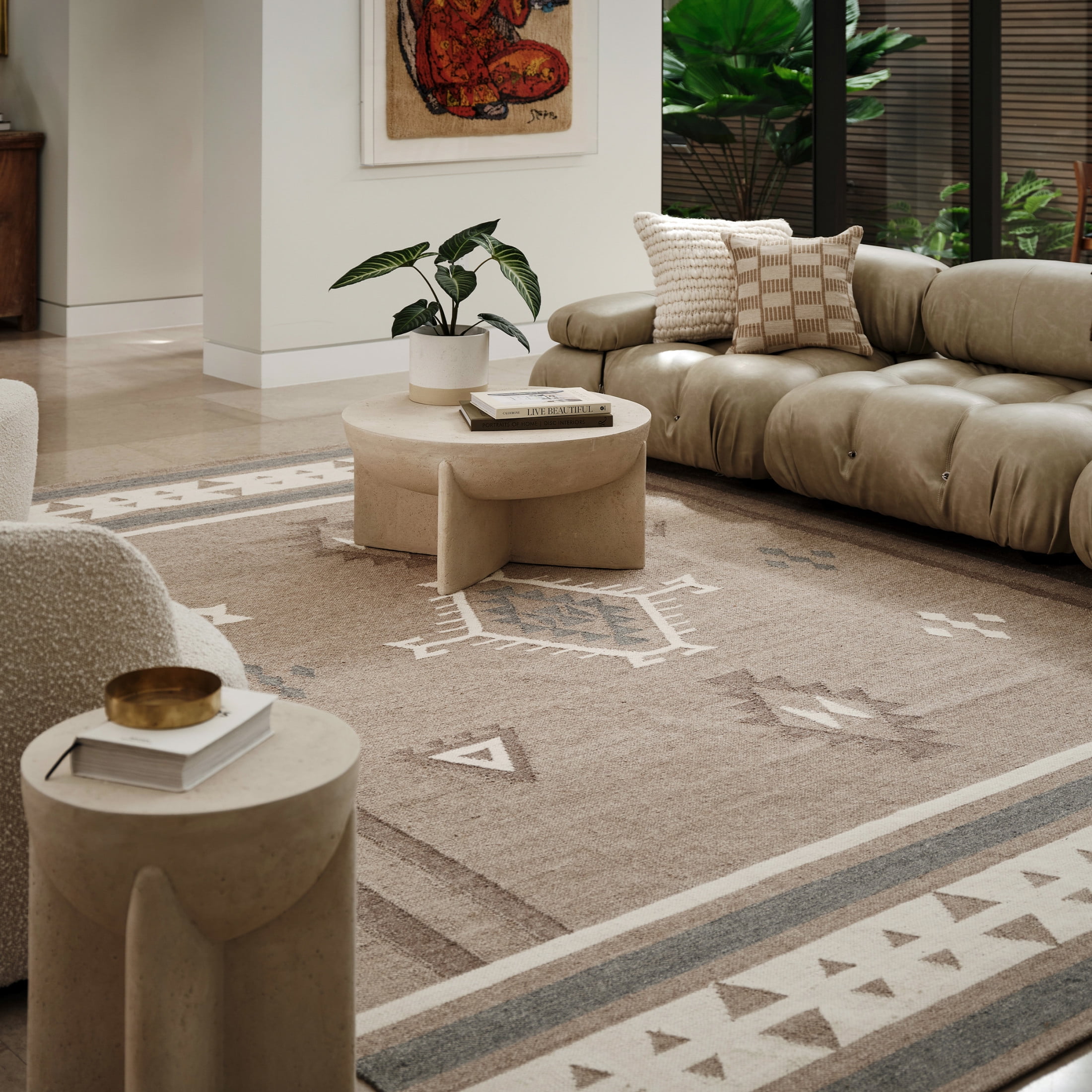 Rugs USA Westerly Southwestern Wool Blend Area Rug, 5' x 8', Westerly ...
