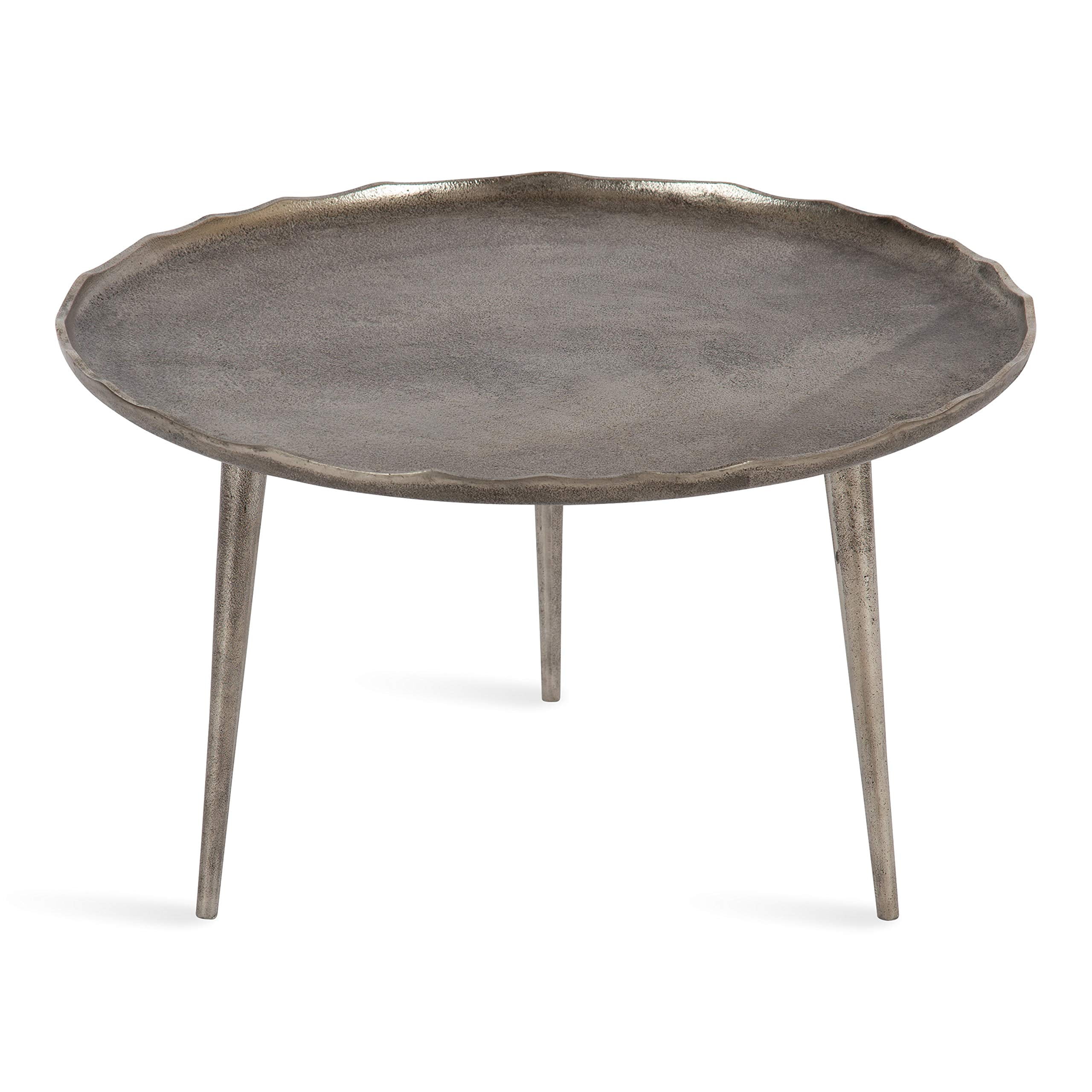 Kate and Laurel Alessia Modern Round Metal Coffee Table, 26 x 26 x 16 ...