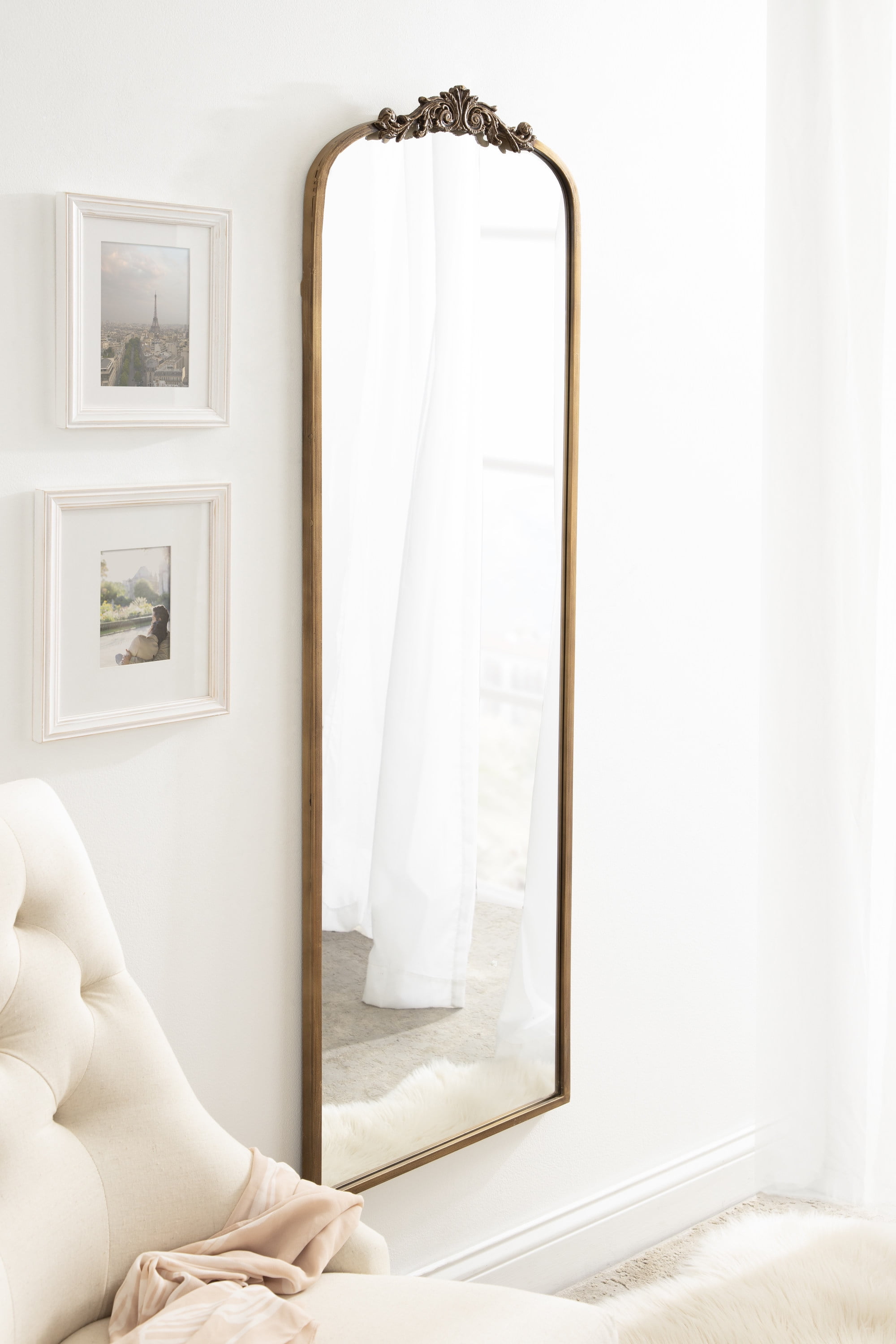 Kate and Laurel Arendahl Glam Arched Vintage Full Length Mirror, 18 x ...