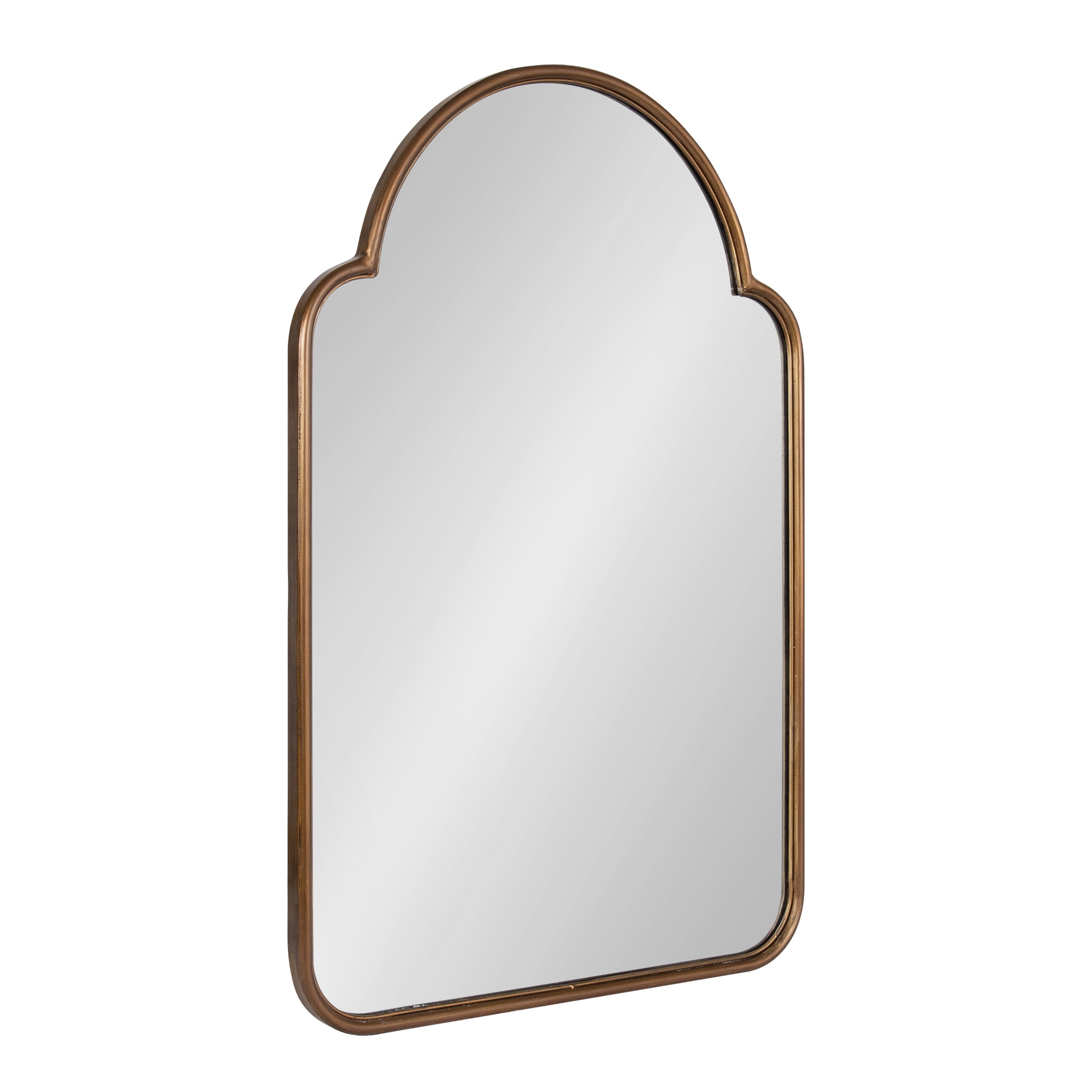 Kate and Laurel Arthell Scalloped Mirror, 24 x 36, Antique Gold ...