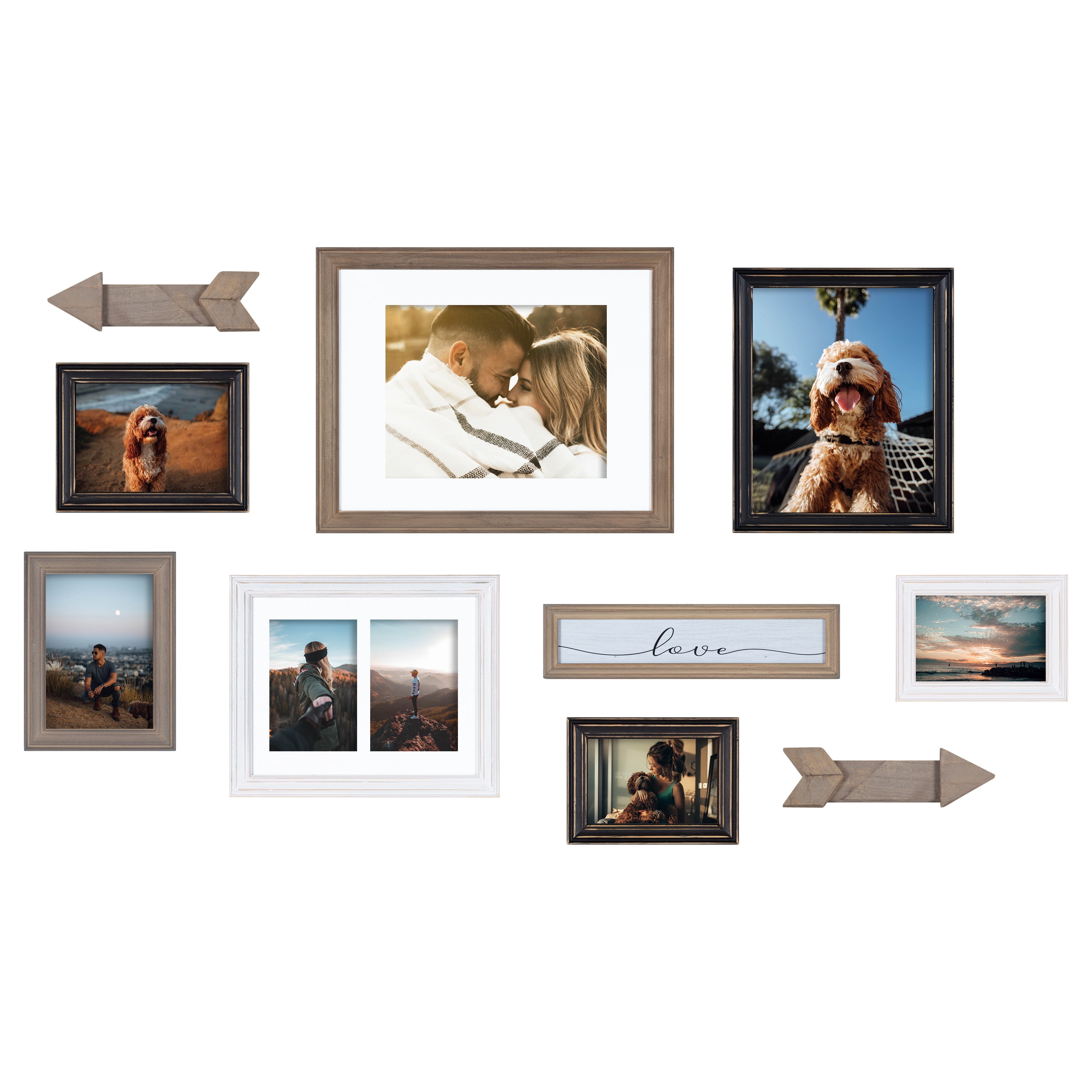 Kate and Laurel Bordeaux Expressions Wall Decor Collection, Set of 10 ...