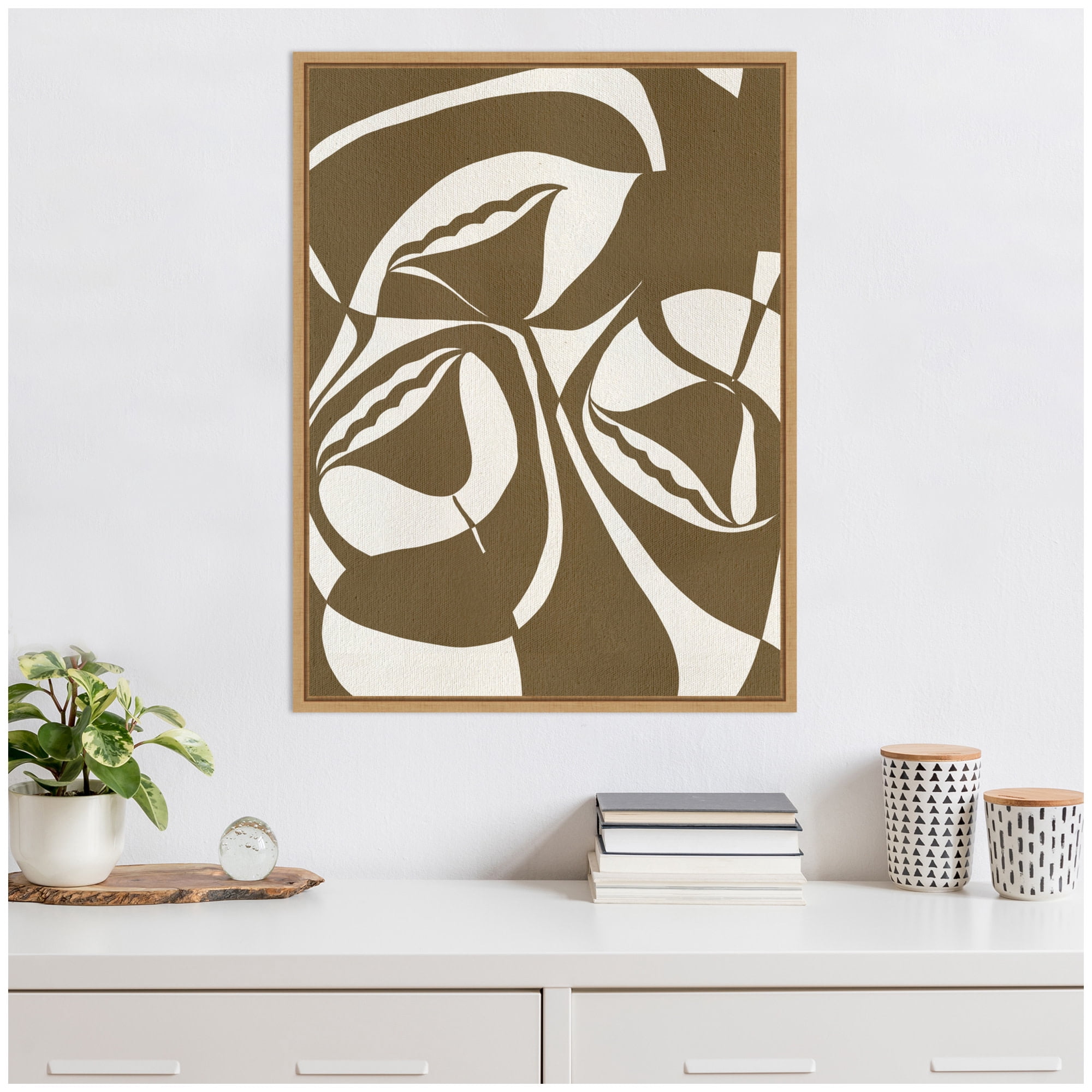 Kate and Laurel Boundby Beauty 6 Framed Canvas Wall Art by Shatha Al ...